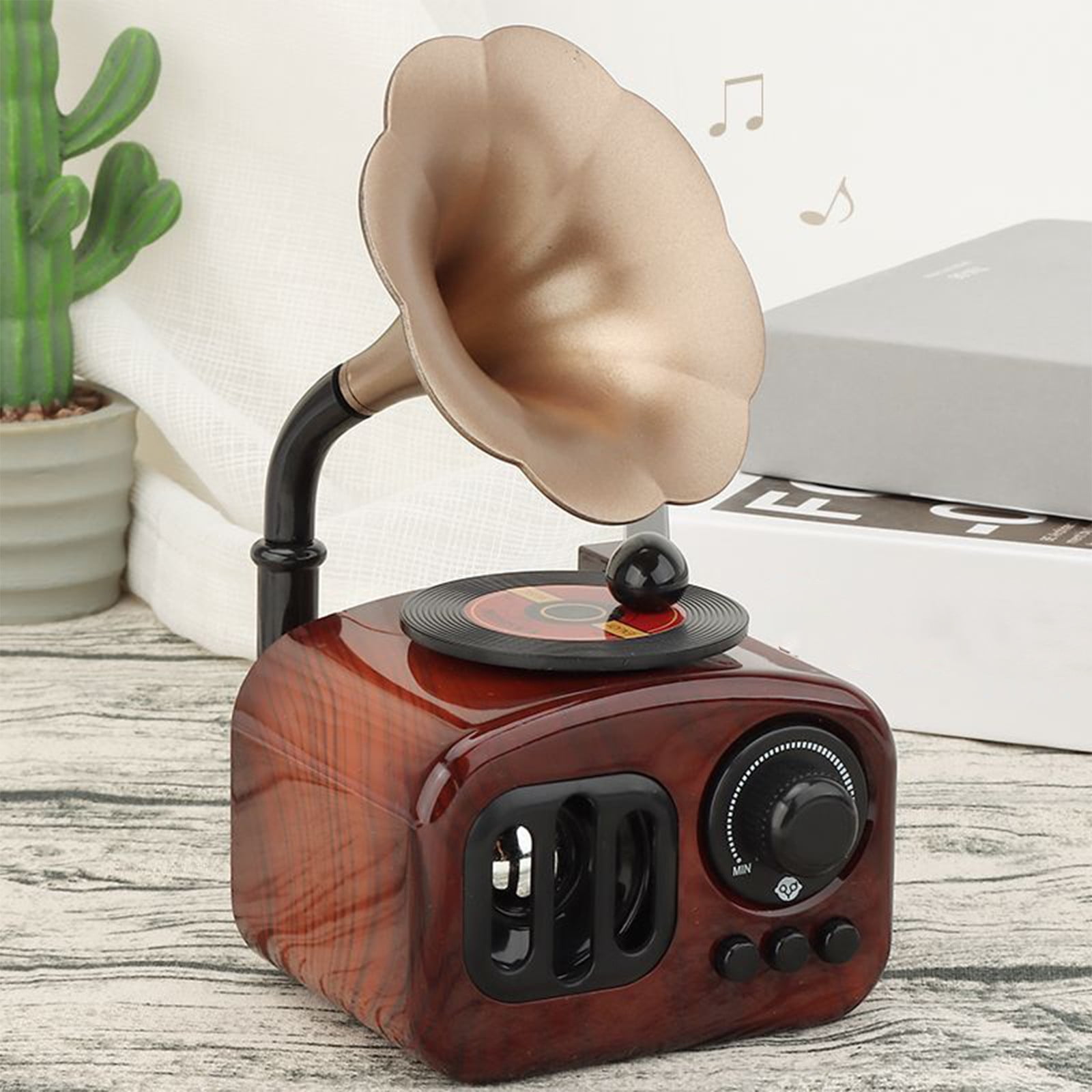 3 Packs Mini Phonograph Speaker Retro Desktop Decor - Vintage ...