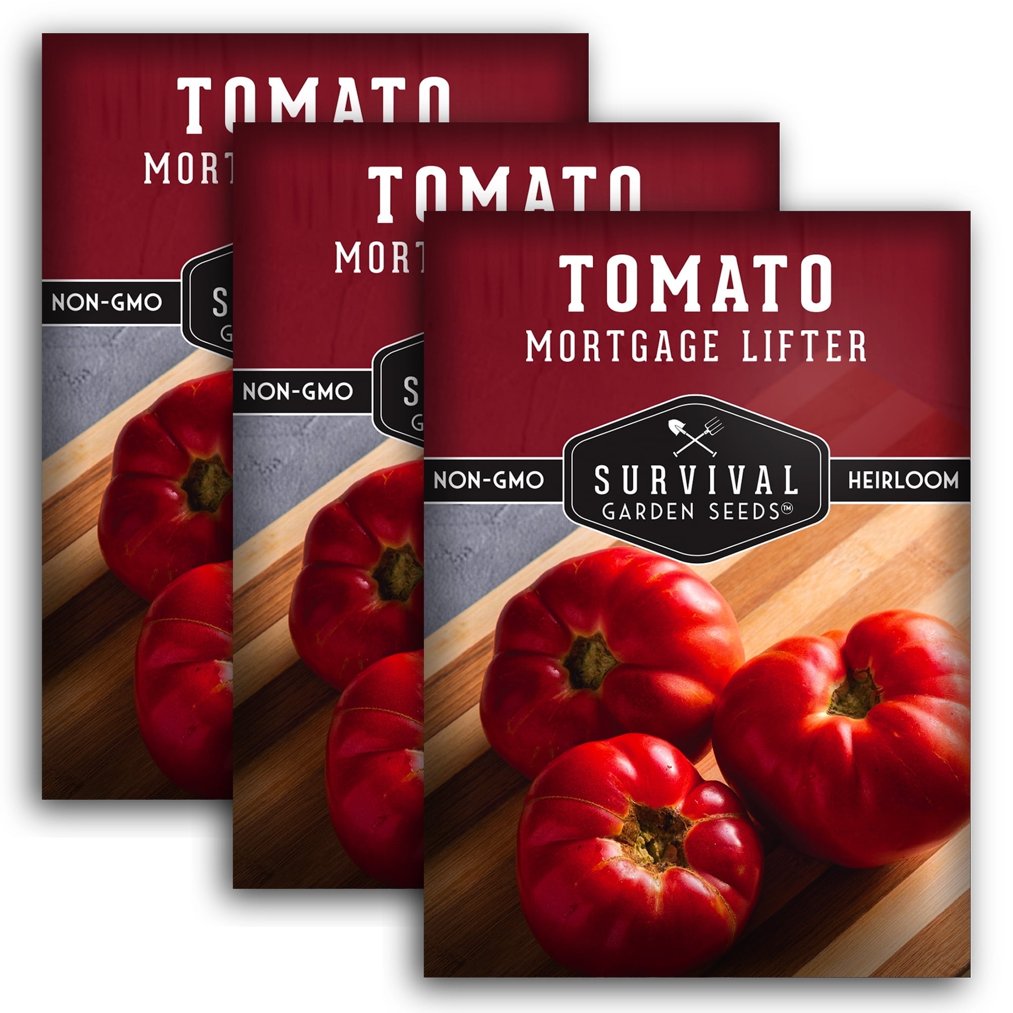 3 Packs Mortgage Lifter Tomato Seeds - Non-GMO Heirloom Full Sun Annual ...