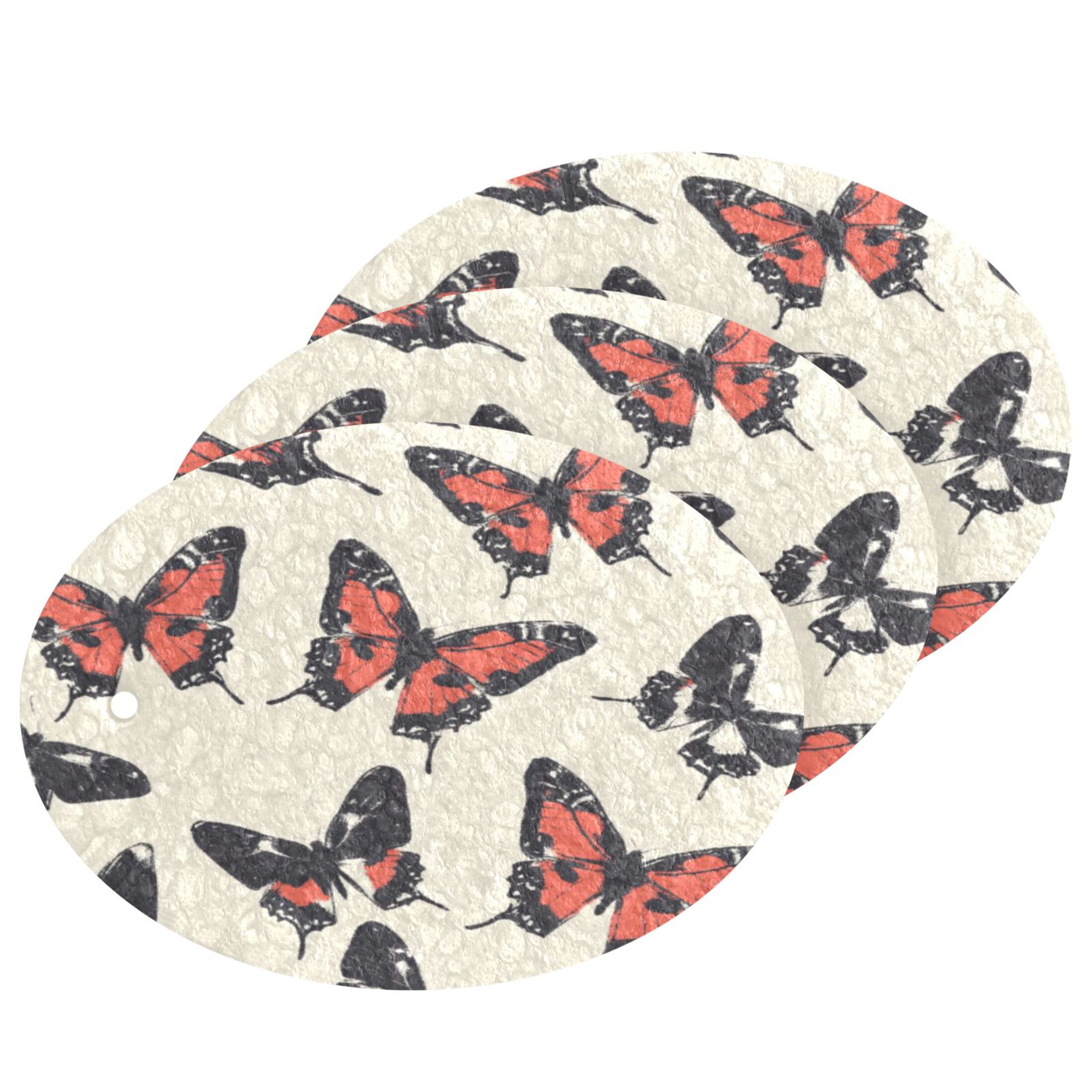 3 Packs Of Wood Pulp Cotton Dishwashing Sponge 3.54x2.56 Inch ...