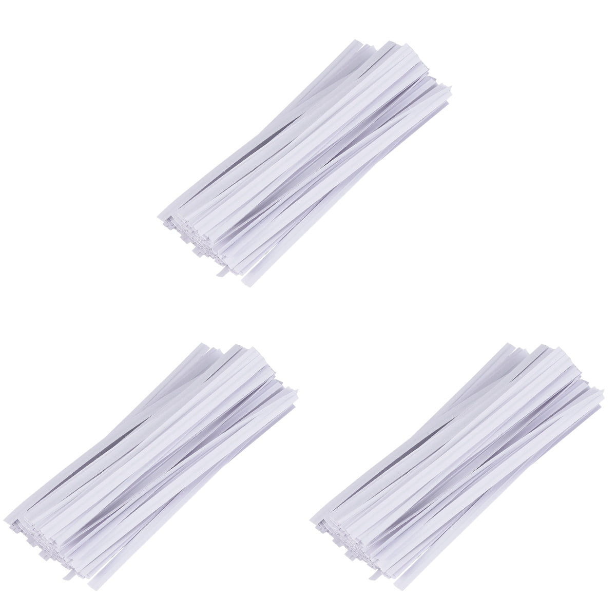 3 Packs Paper Tie Wrapped Iron Wire Cable Ties White Label Food Bag ...