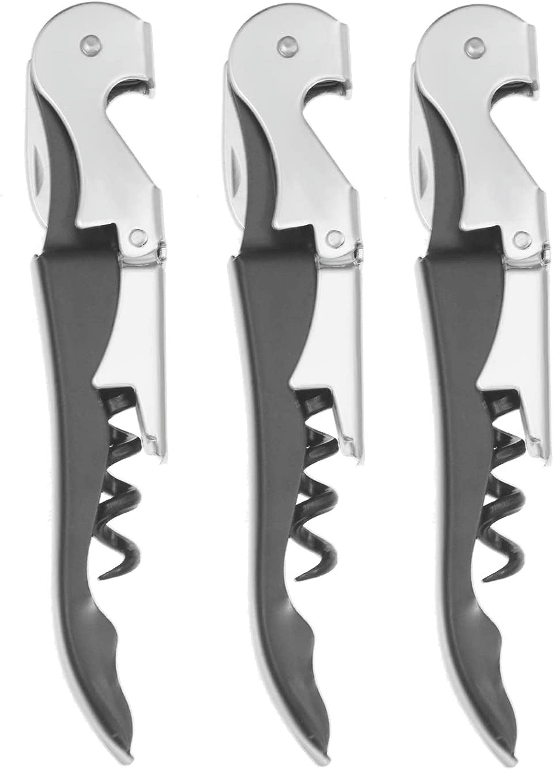 3 Packs Professional Waiter Corkscrew Wine Openers Set and Bottle Opener, Upgraded With Heavy ...