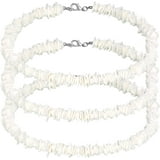 Men's Shell Necklace Kigeli 4-Piece Puka Shell Necklace Set For Men ...