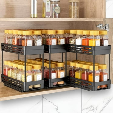 12Set Large 360° Rotation Spice Rack Tower - , Space Saving Kitchen ...