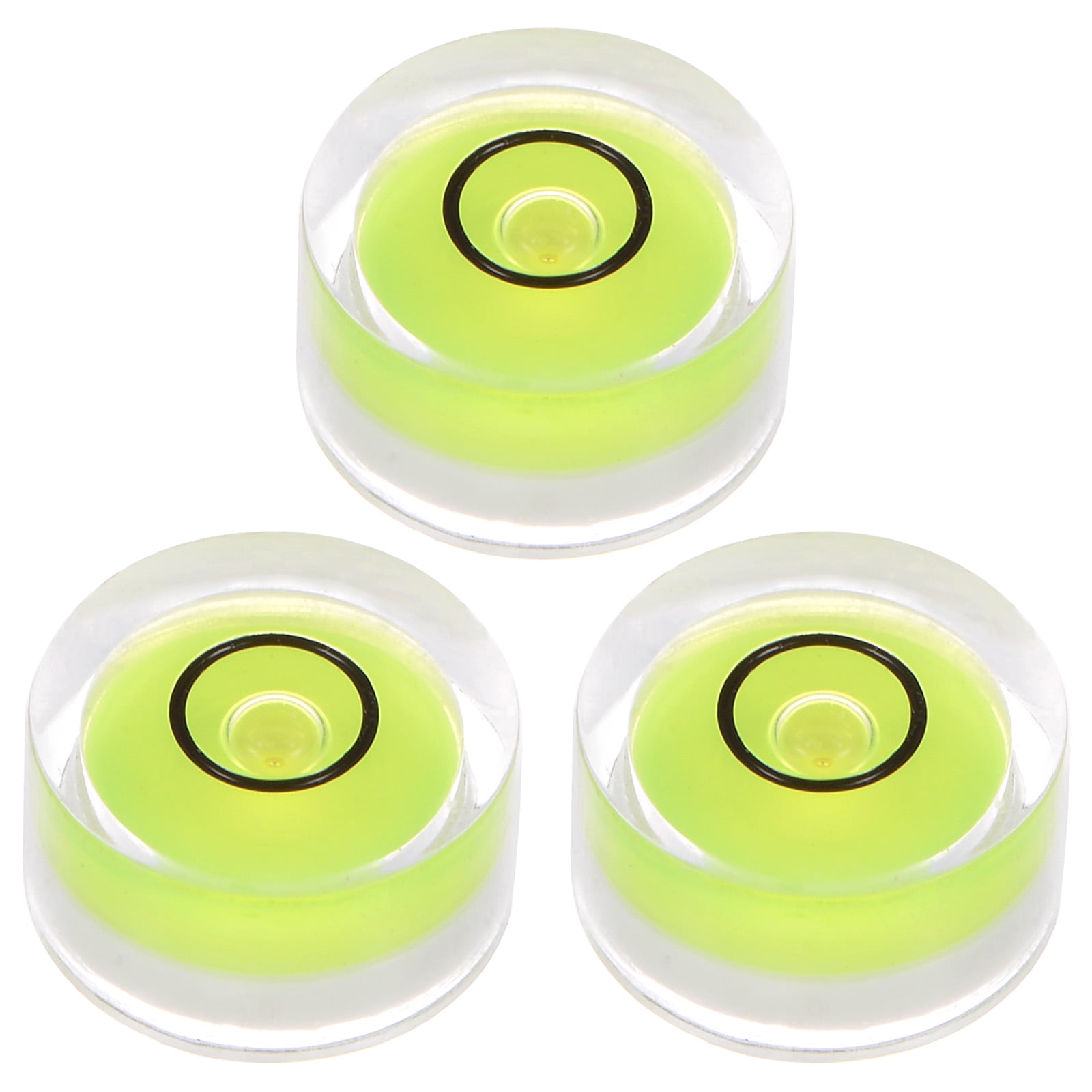 3 Packs Round Bubble Level 12x6mm Mini Circular Bullseye Spirit Levels ...