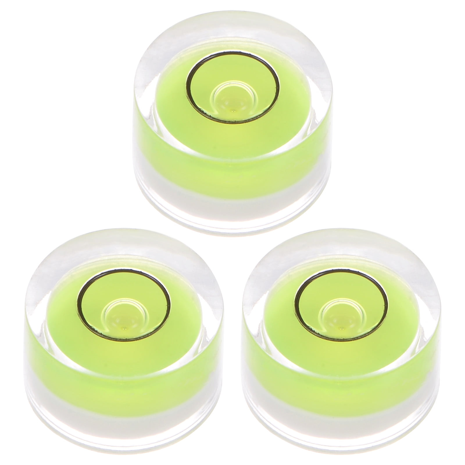 3 Packs Round Bubble Level 12x7mm Mini Circular Bullseye Spirit Levels ...