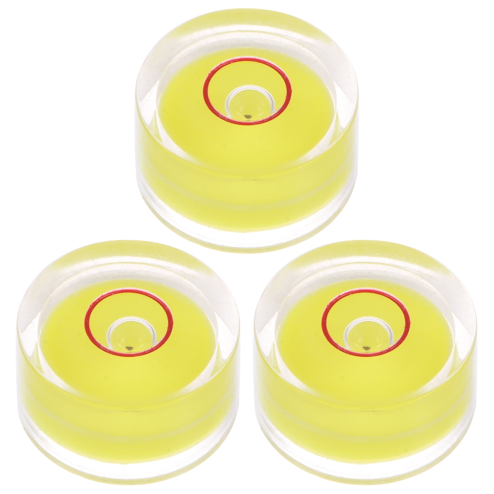 3 Packs Round Bubble Level 15x8mm Mini Circular Bullseye Spirit Levels ...