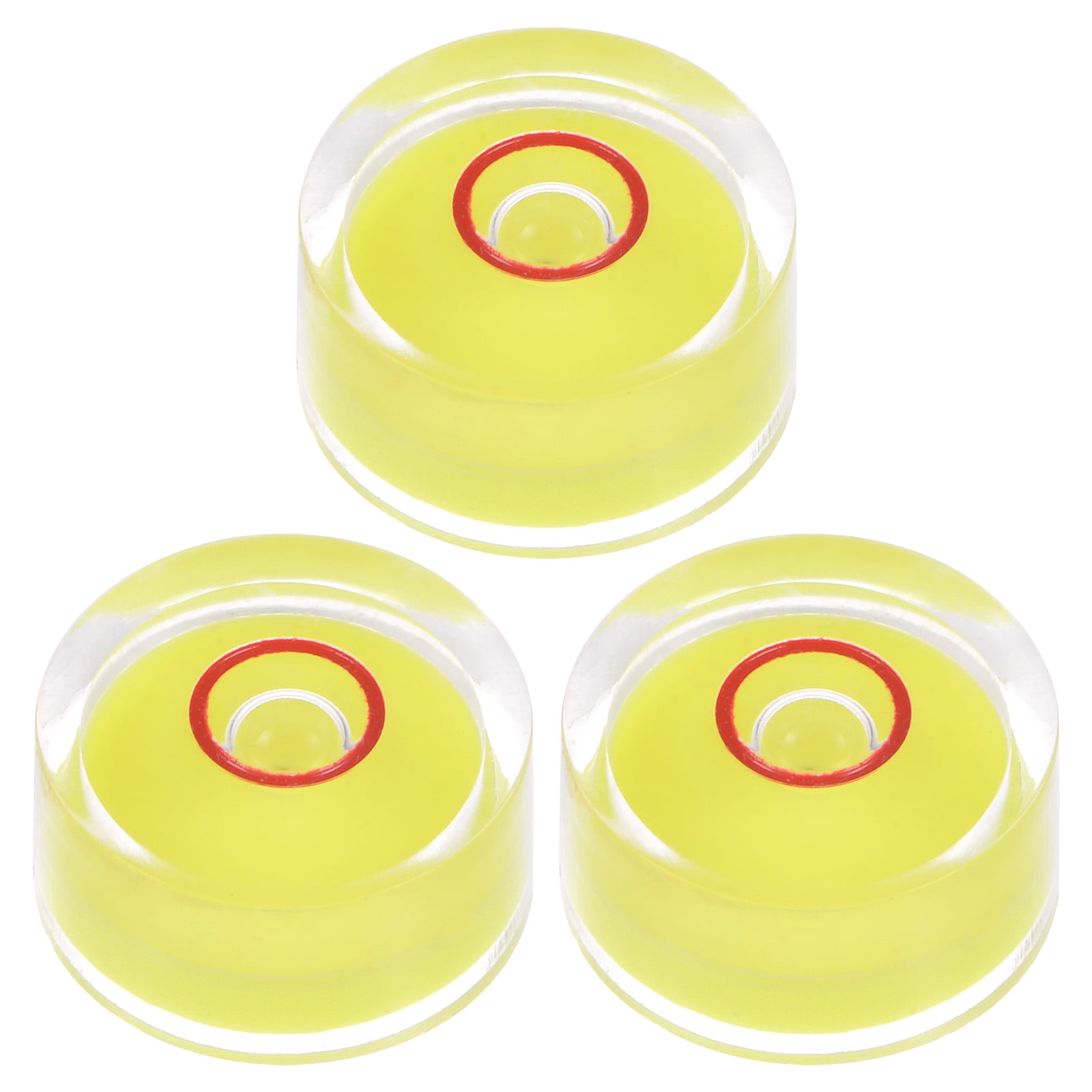 3 Packs Round Bubble Level 18x9mm Mini Circular Bullseye Spirit Levels ...