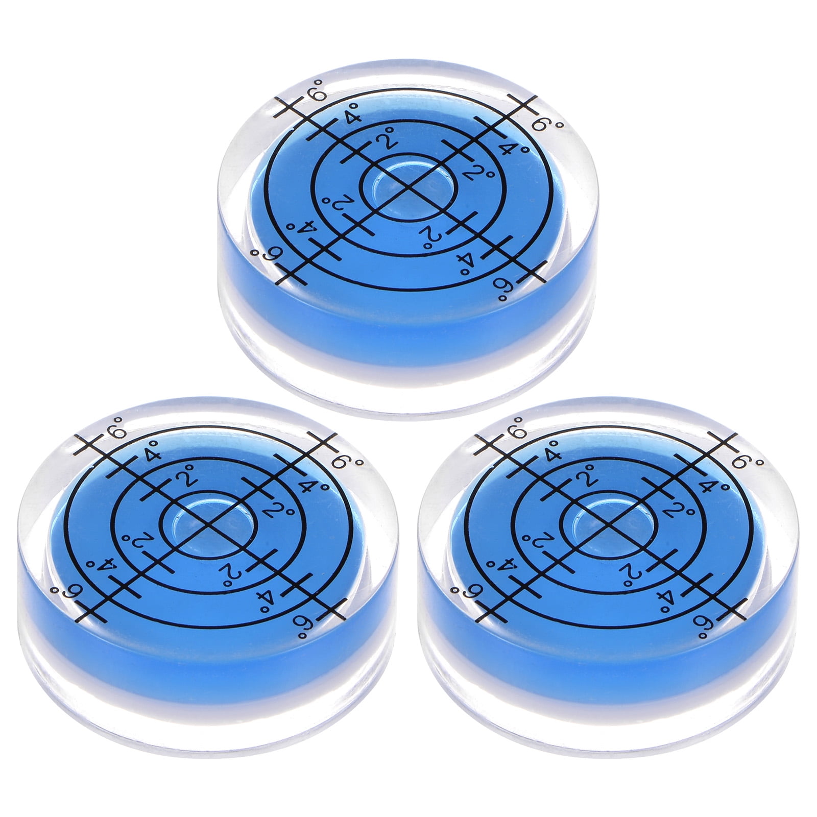 3 Packs Round Bubble Level 32x12mm Mini Circular Bullseye Spirit Levels ...