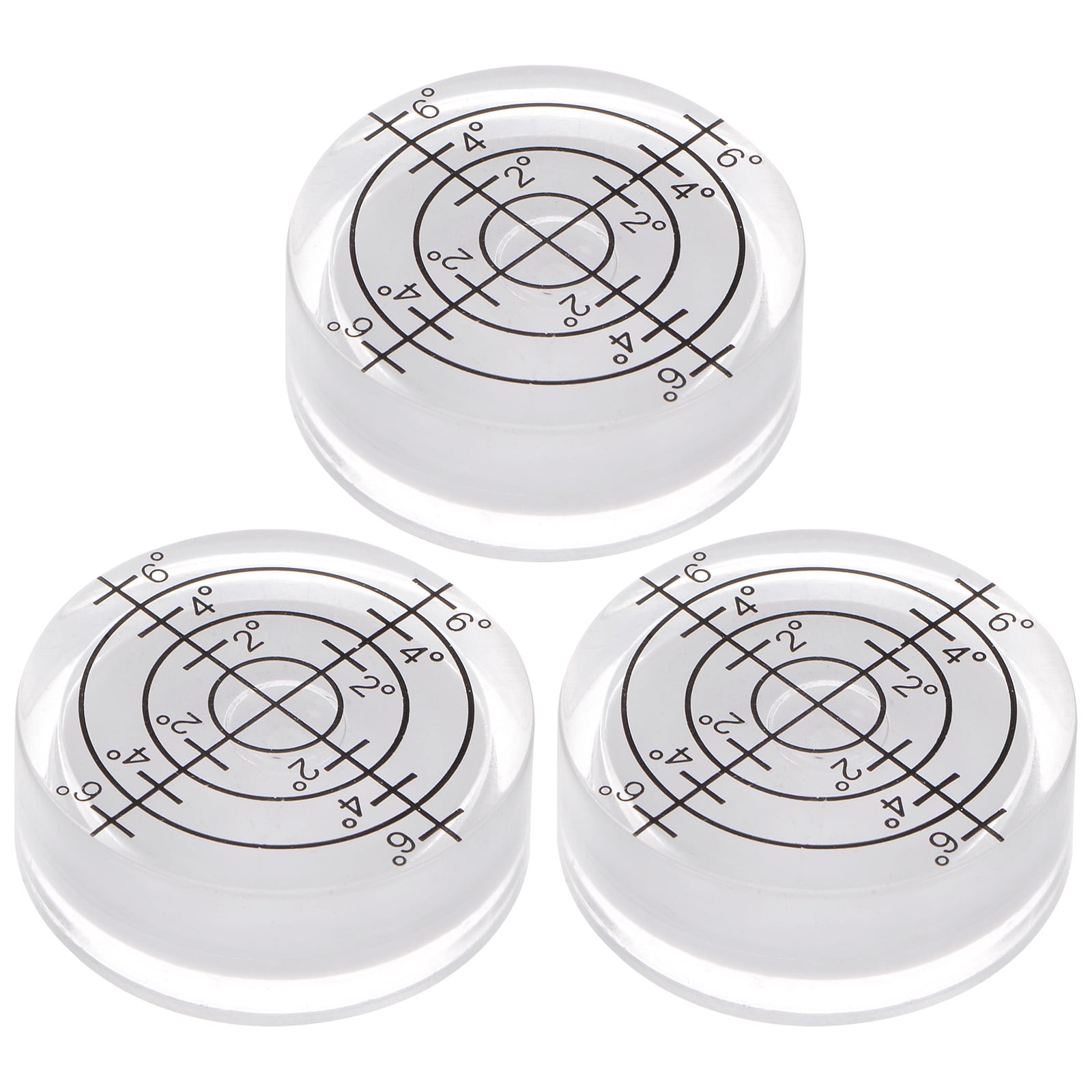 3 Packs Round Bubble Level 32x12mm Mini Circular Bullseye Spirit Levels ...