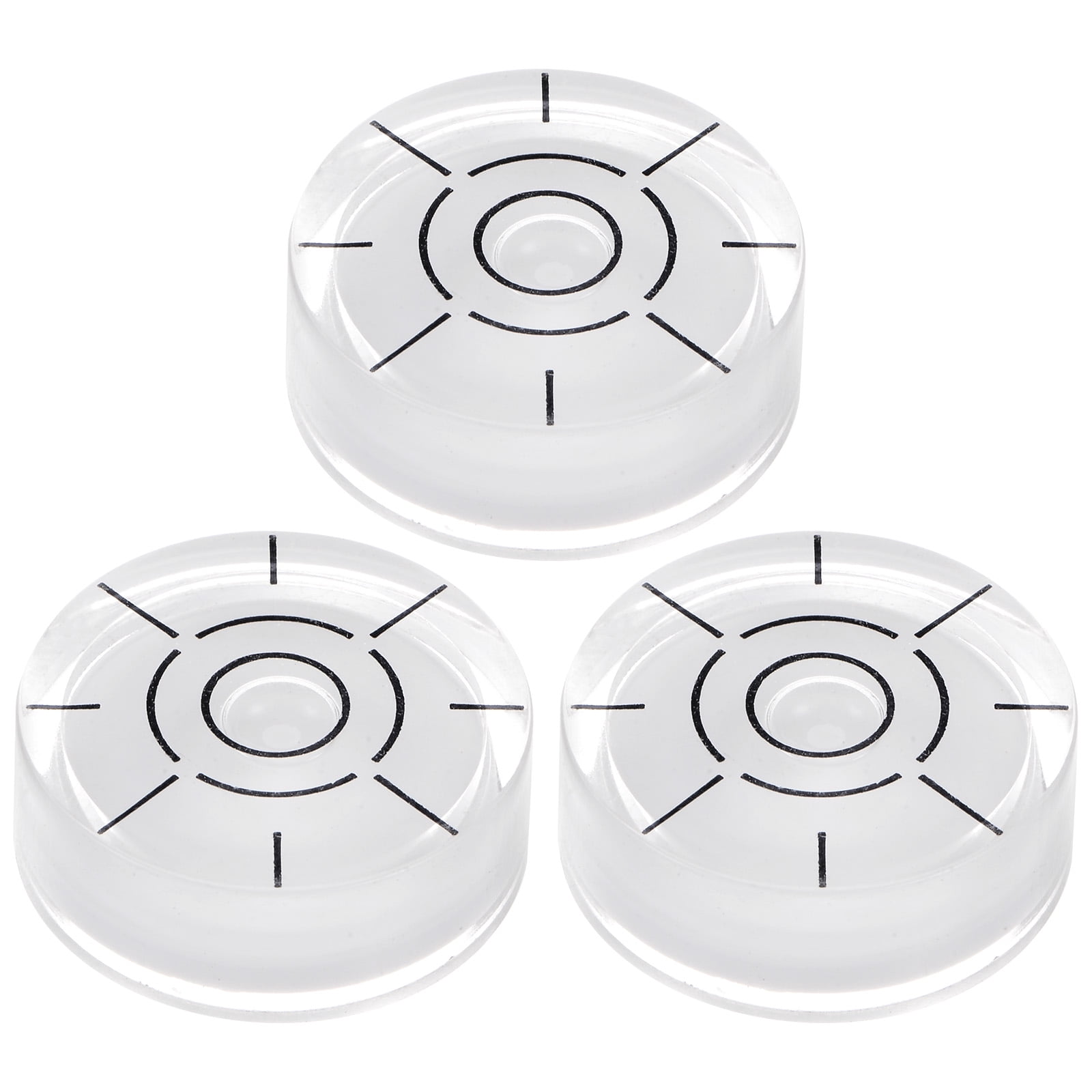 3 Packs Round Bubble Level 32x12mm Mini Circular Precision Spirit ...