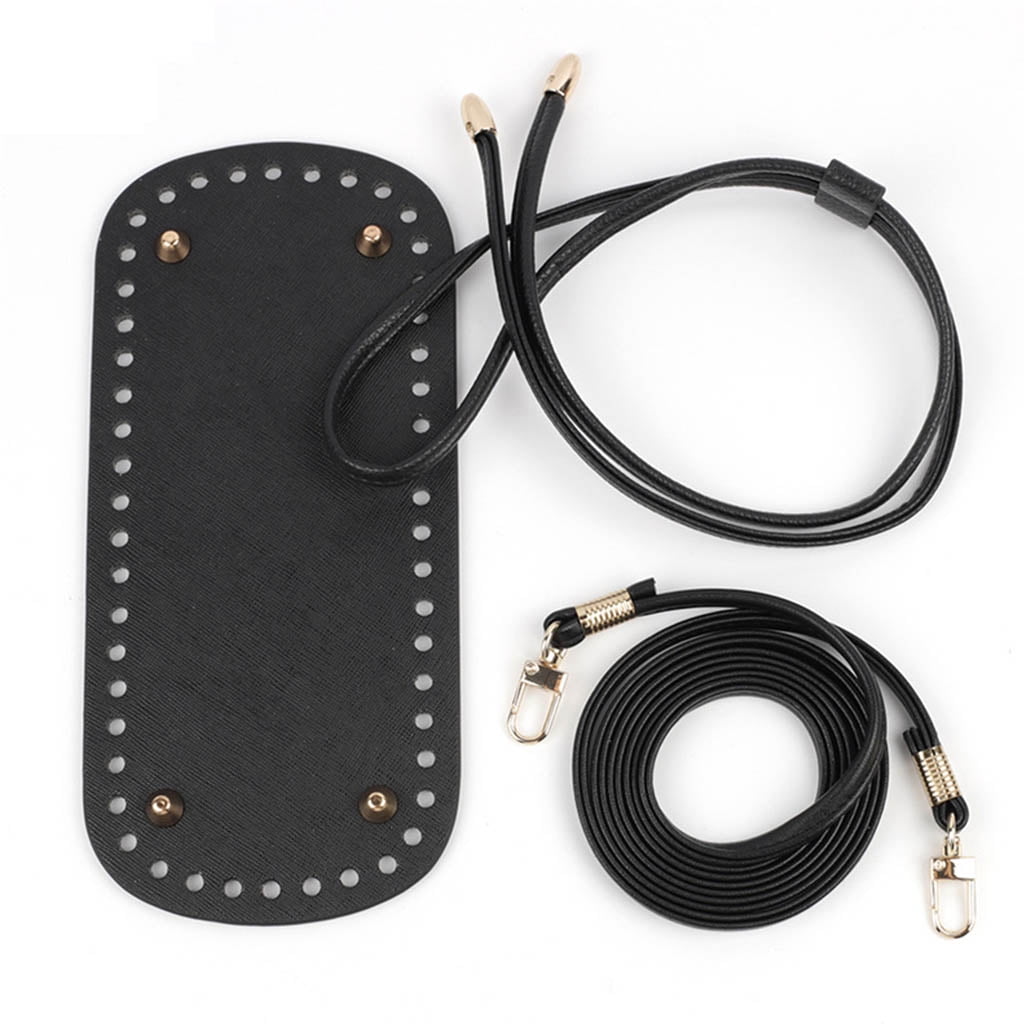 3 Packs Set PU Leather Bag Bottom DIY Purse Making Accessories Knitting ...