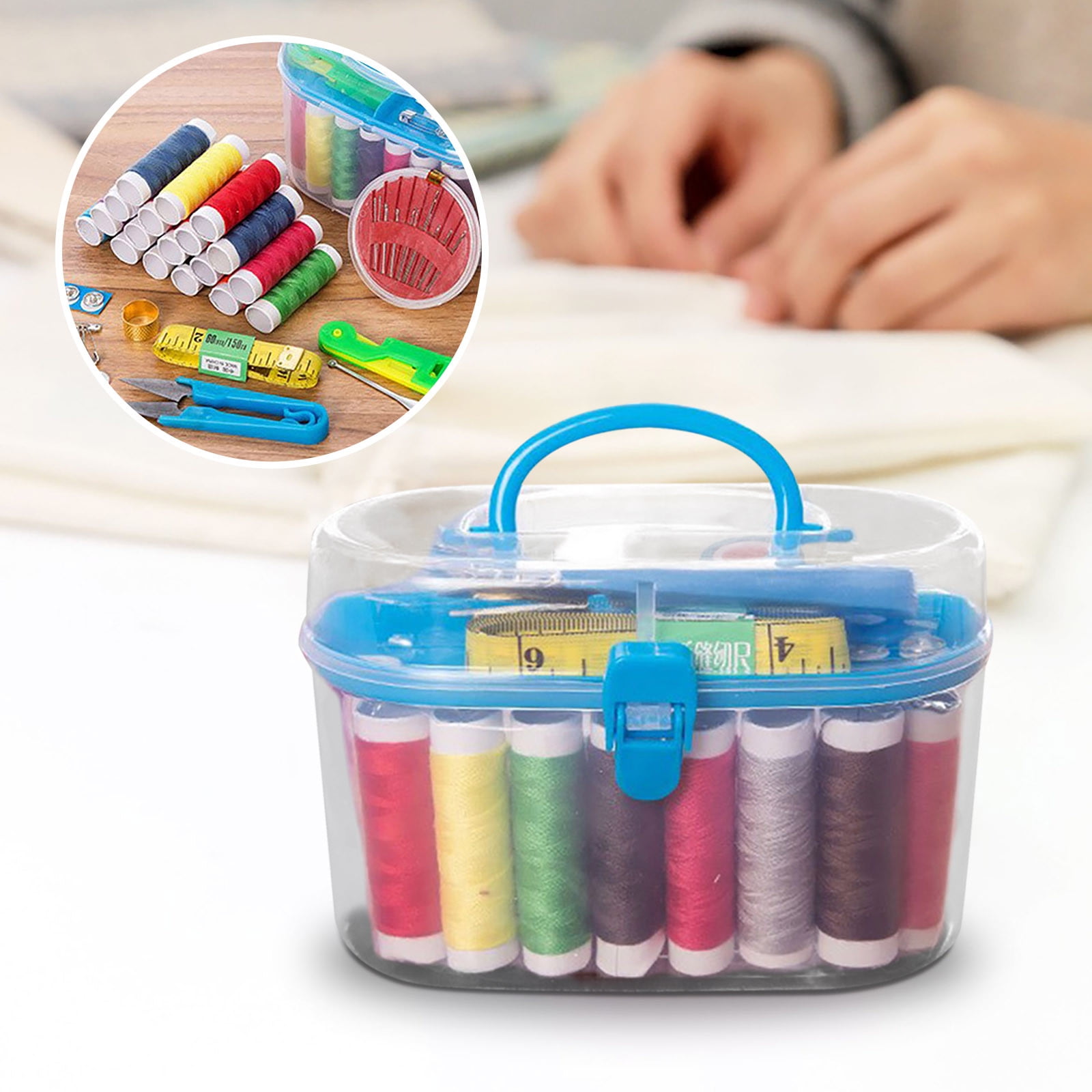 3 Packs Sewing Kit for Adults Beginners, Portable Sewing Box with ...