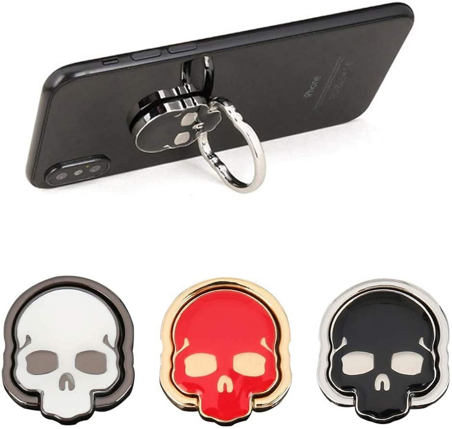 3 Packs Skull Shape Phone Ring Holder in Different Colors, DaKuan 180 ...