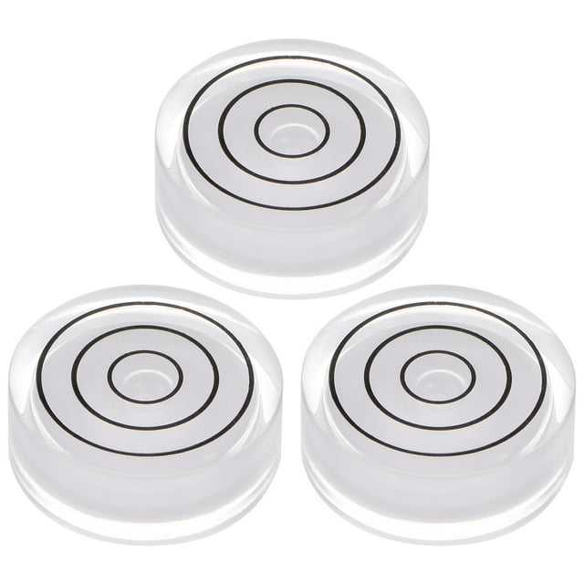 3 Packs Small Circular Bubble Levels 32x12mm Mini Round Bullseye Spirit ...