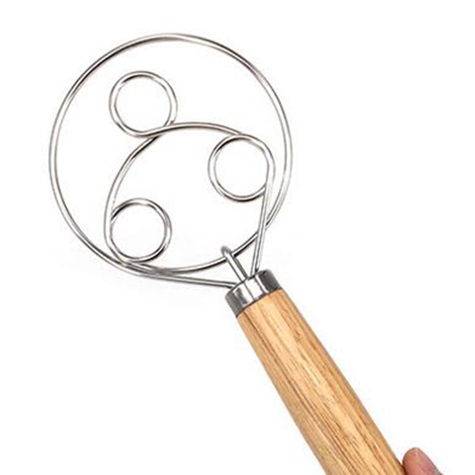 3 Packs Stainless Steel Dough Whisk for Baking Heavy Duty Flour Mixer ...