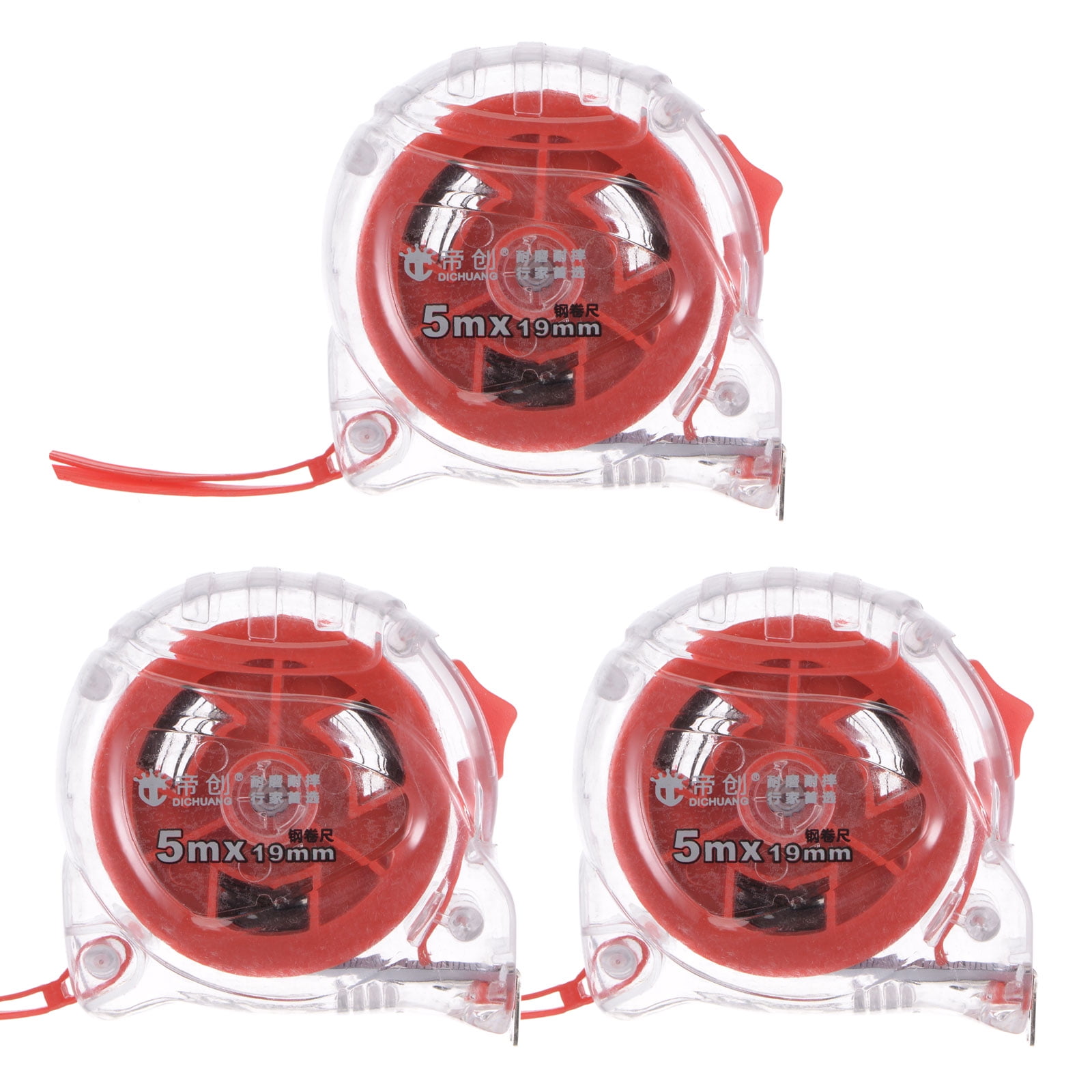 3 Packs Tape Measure 5M Metric Ruler Extra Thick Steel Measuring Tape ...