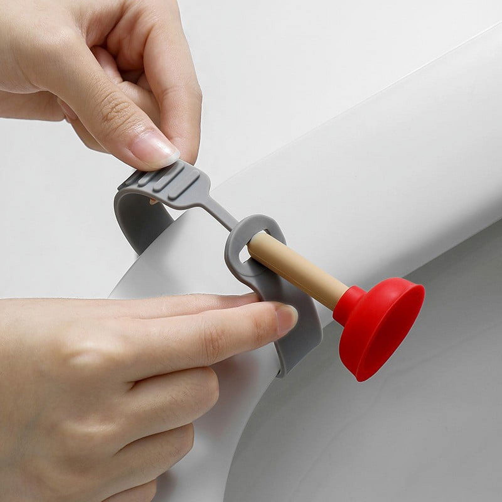 3 Packs Toilet Plunger with Seat Lifter Handle - Powerful Unclogging ...