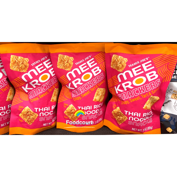 3 Packs Trader Joe's Mee Krob Thai Rice Noodle Snackers 3 oz Each Pack ...