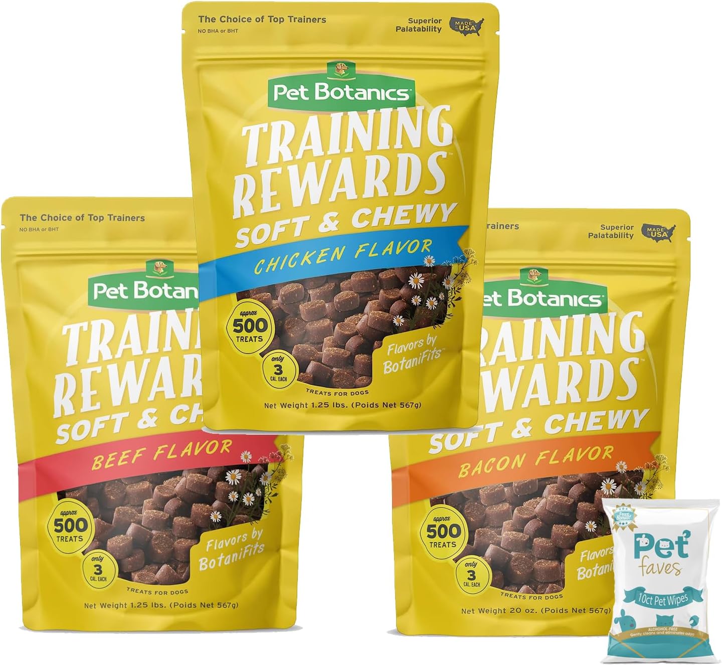 (3 Packs) Training Rewards Treats for Dogs, Speeds Up Learning Curve, No BHA, BHT, Ethoxyquin ...
