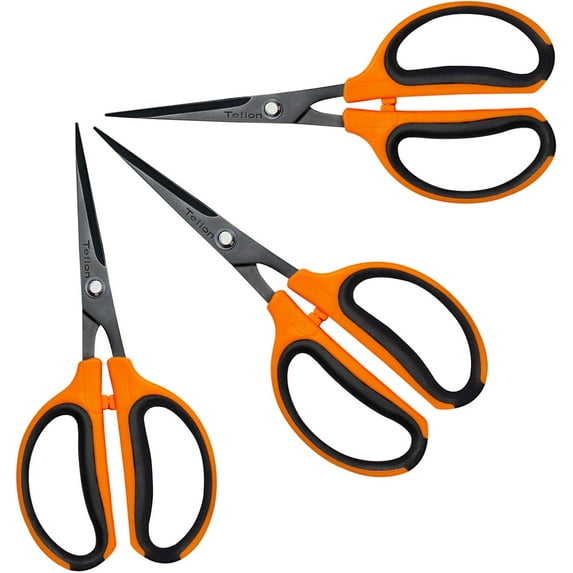 3 Packs Trimming Scissors Teflon Coated Non Stick Blades Pruning She ...