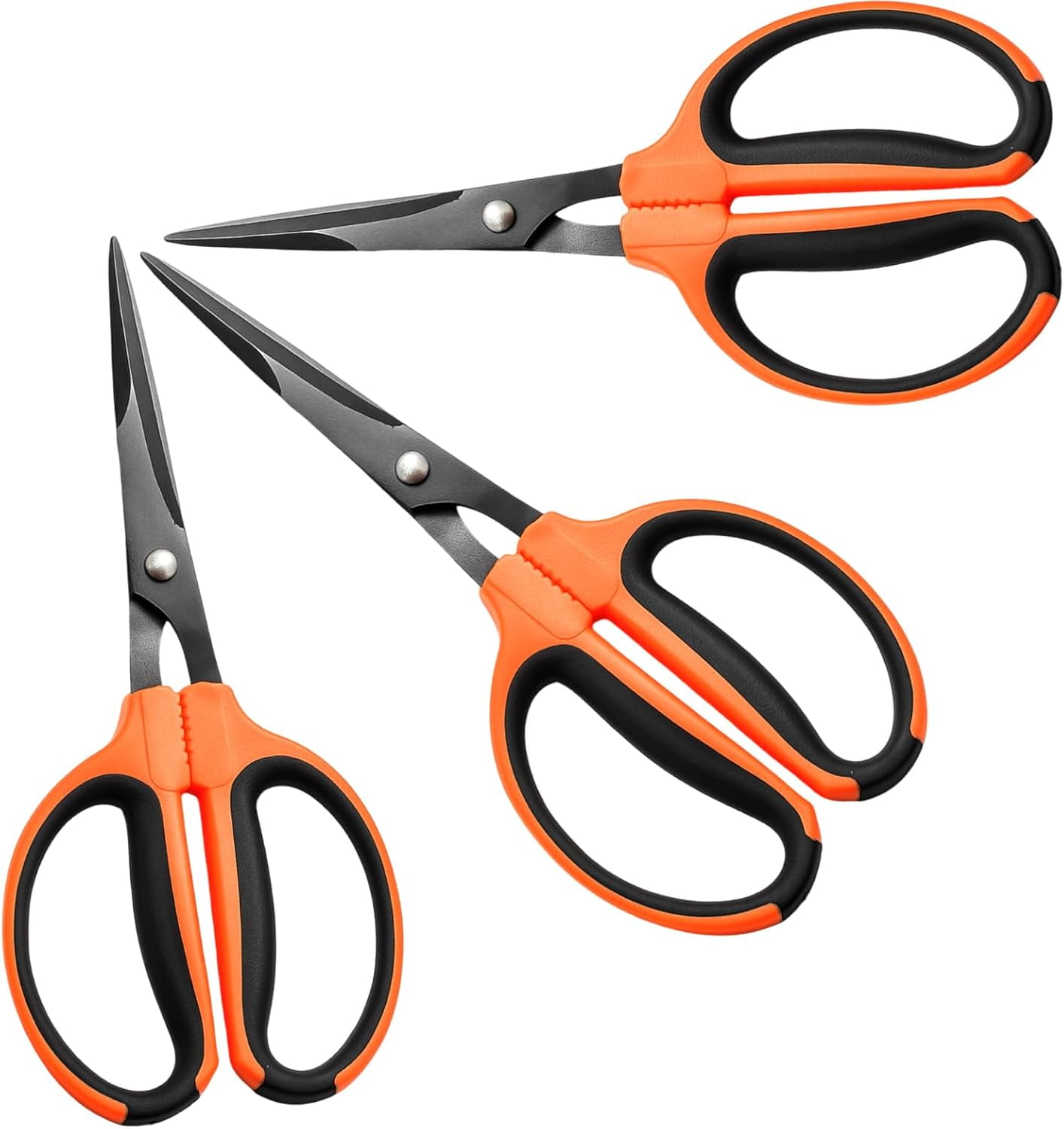 3 Packs Trimming Scissors Teflon Coated Non Stick Blades Pruning She ...
