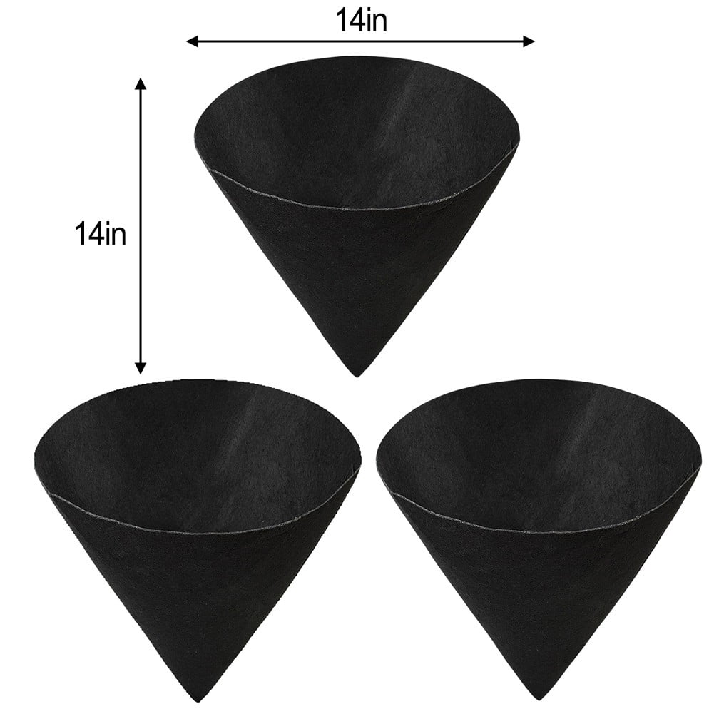3 Packs Waterproof Cone-Shaped Basket Liners: Enhance Growth ...