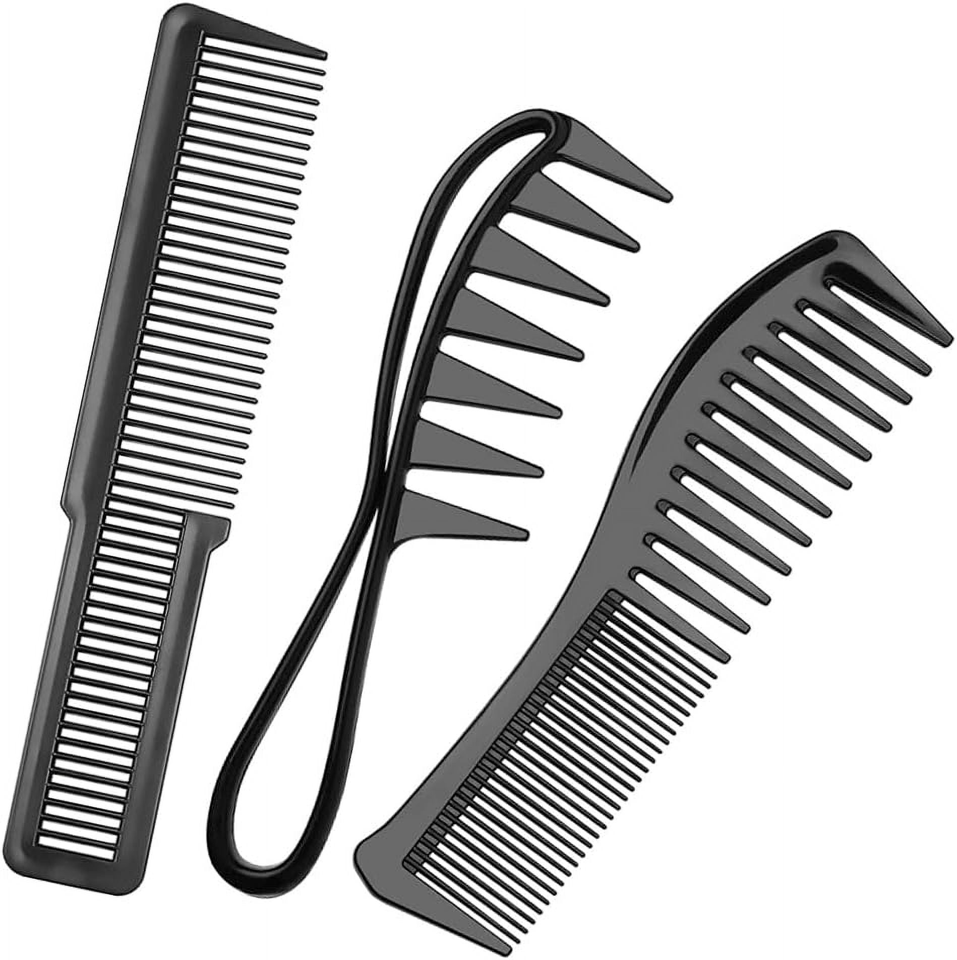 3 Packs Wide Tooth Comb Plastic Big Detangling Comb Multifunctional ...