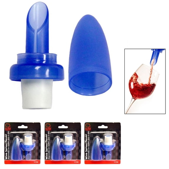 3 Packs Wine Bottle Server Saver Stopper Plug Lid Air Seal Winery Top ...