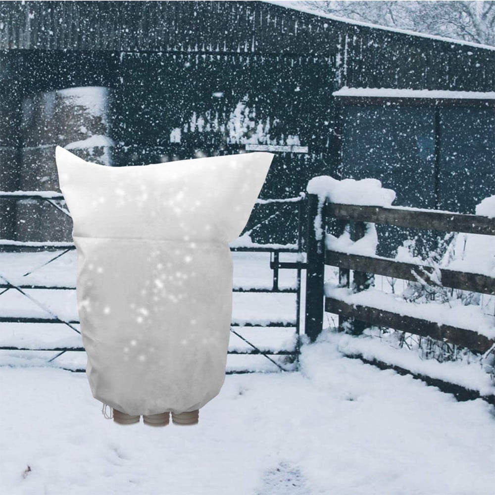 3 Packs Winter Drawstring Plant Covers, Reusable Plant Protector ...