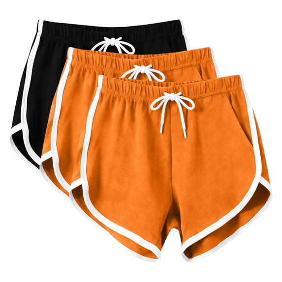 3 Packs Women's Pajama Shorts Drawstring Elastic Waist Dolphin Shorts ...