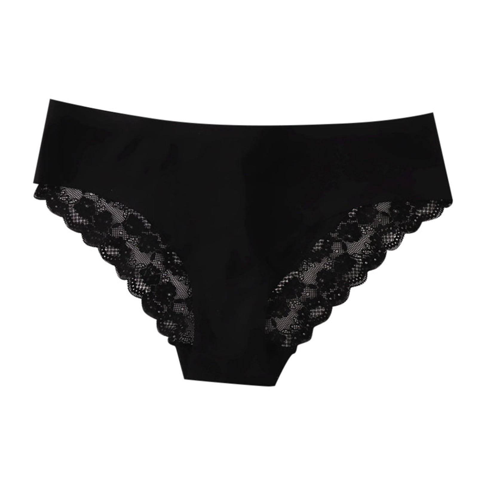 3 Packs Women's Underwear Lace Edge Seamless Comfortable Breathable ...