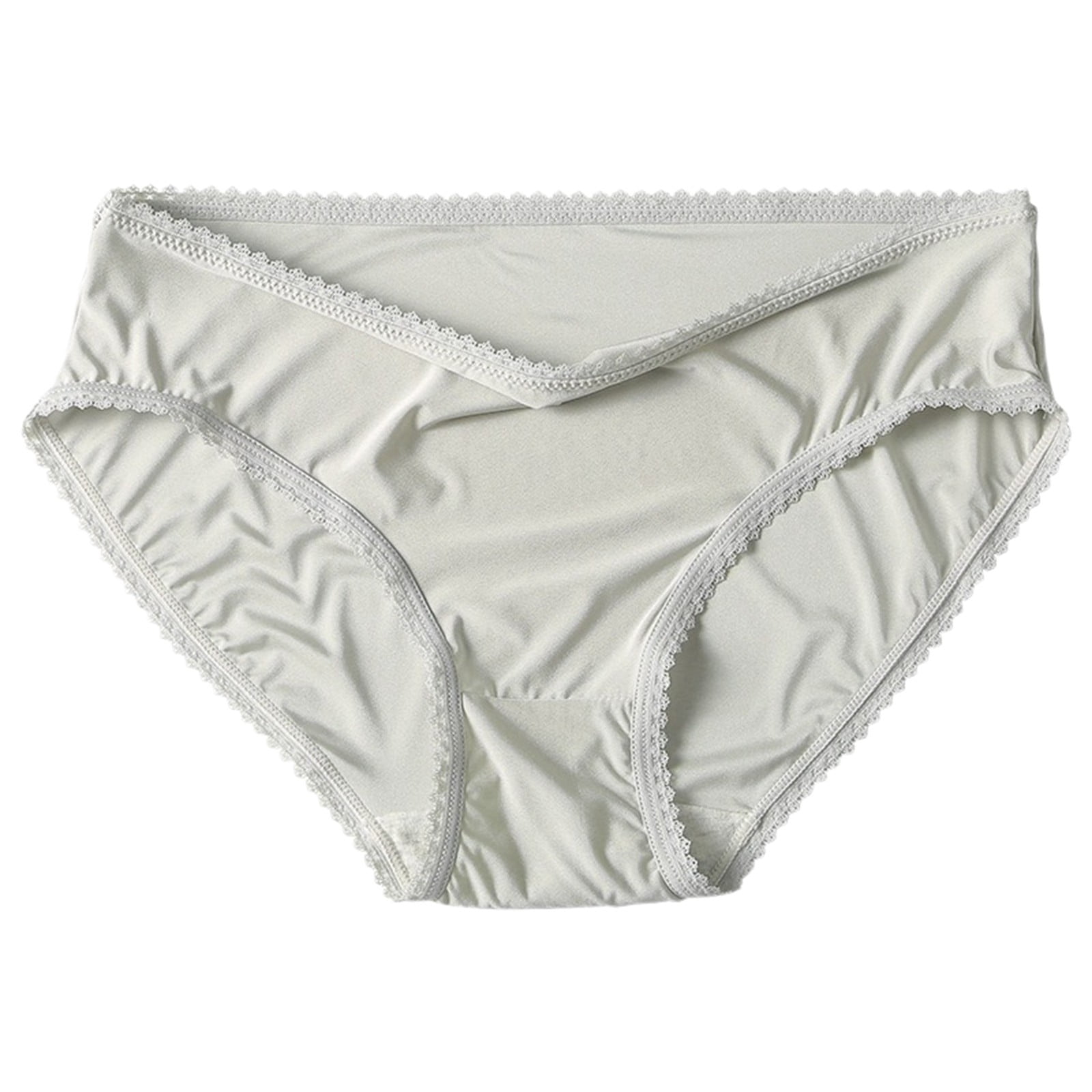 3 Packs Women's Underwear Mid Rise Seamless Lace Edge Breathable Thin ...