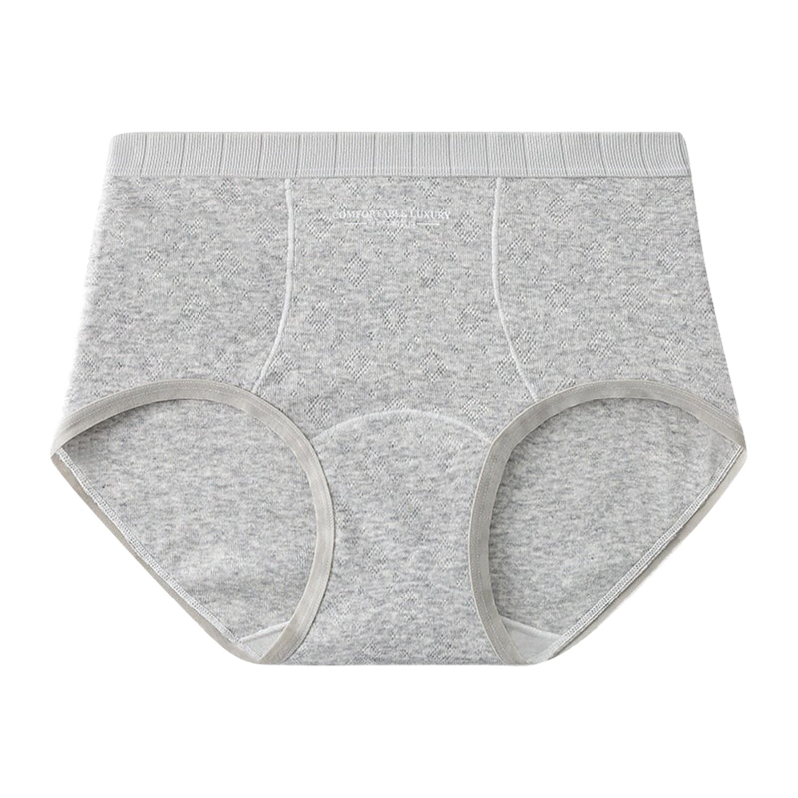 3 Packs Womens Underwear Extended Crotch Glutinous Mid To High Waisted ...