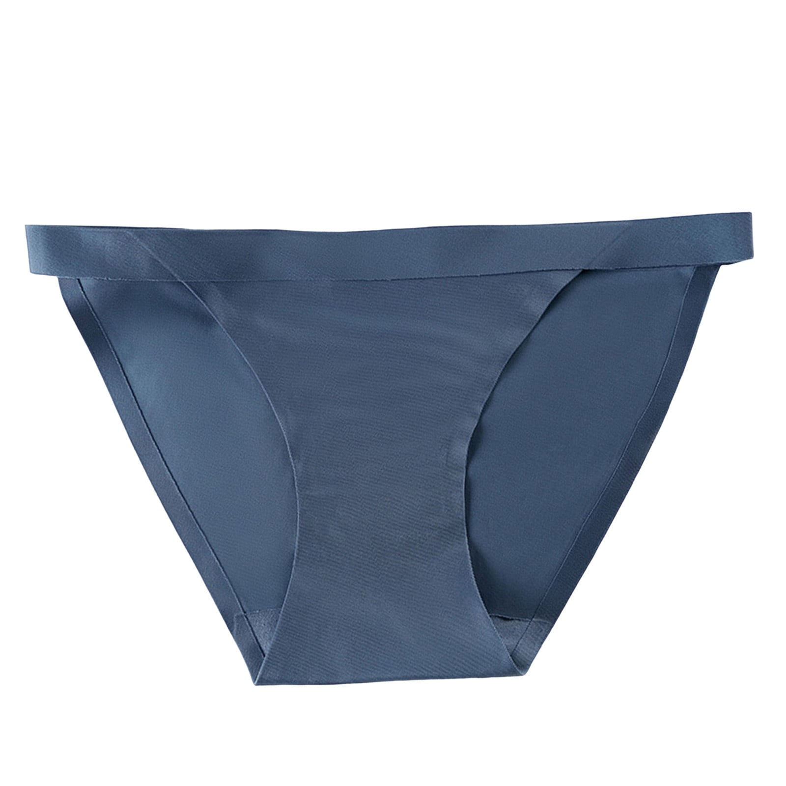 3 Packs Womens Underwear Fashion Seamless Ice Silk High Waist Solid ...