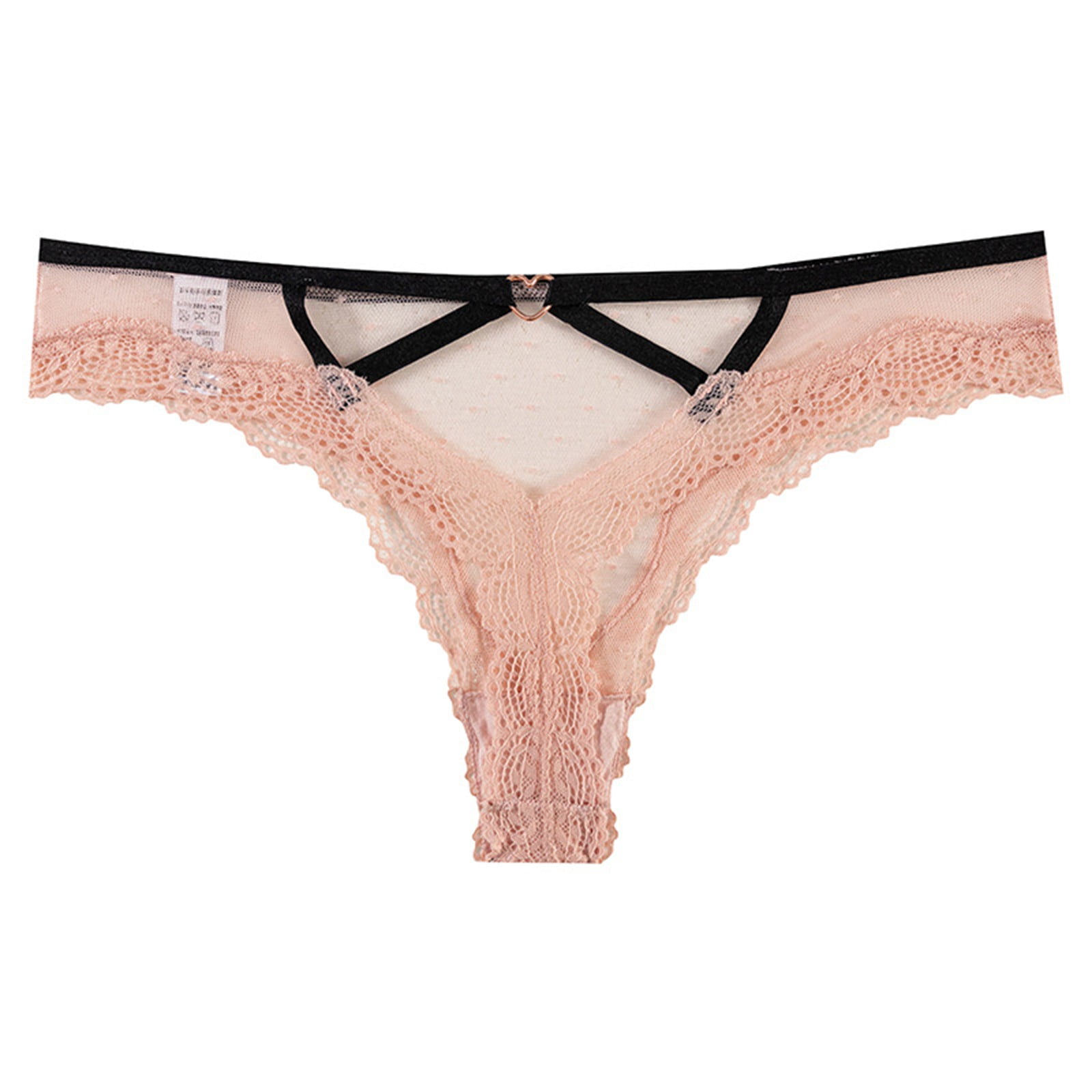 3 Packs Womens Underwear Hollow Breathable Elastic Seamless Solid Color ...