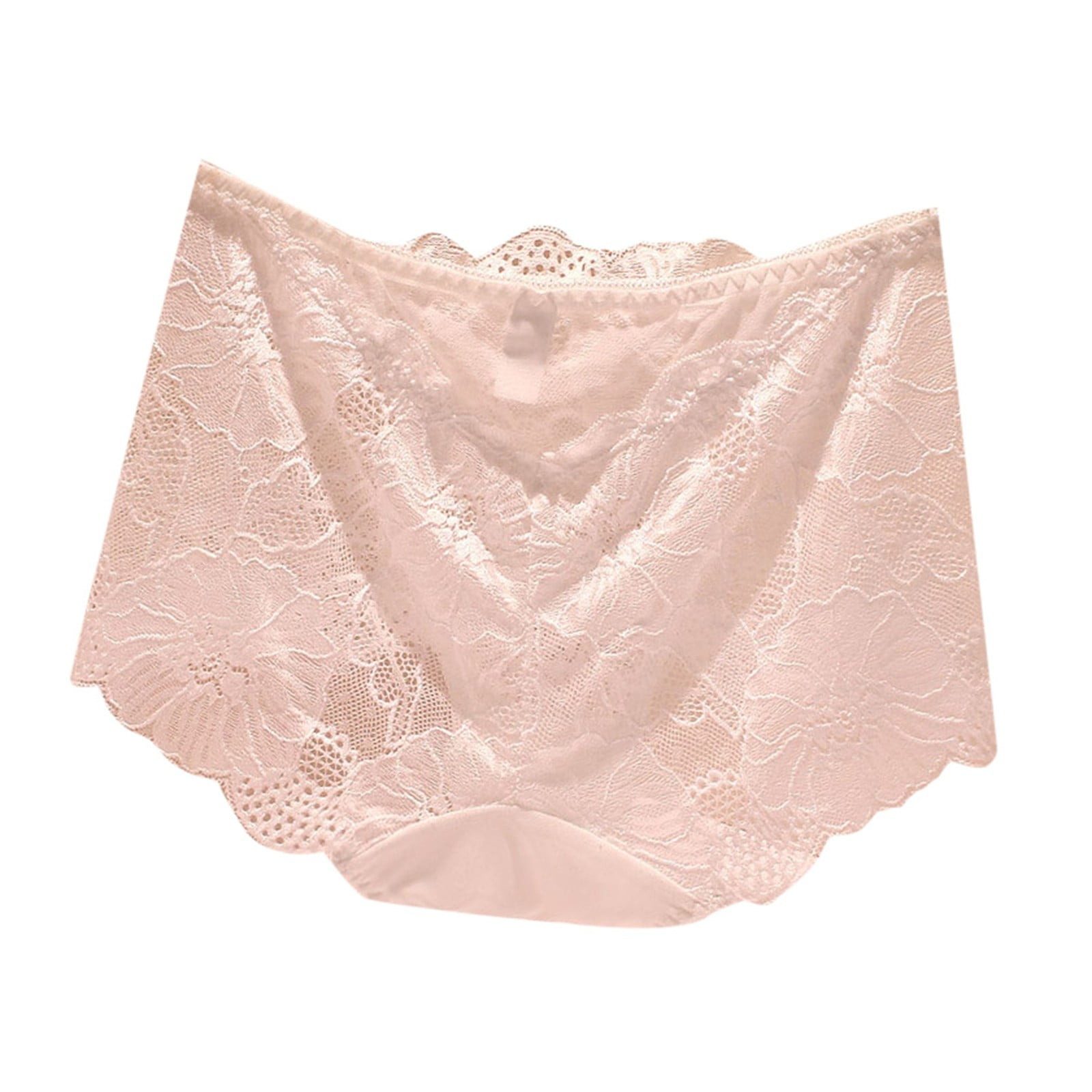 3 Packs Womens Underwear Ladies' Lace Solid Color Transparent Mid High ...