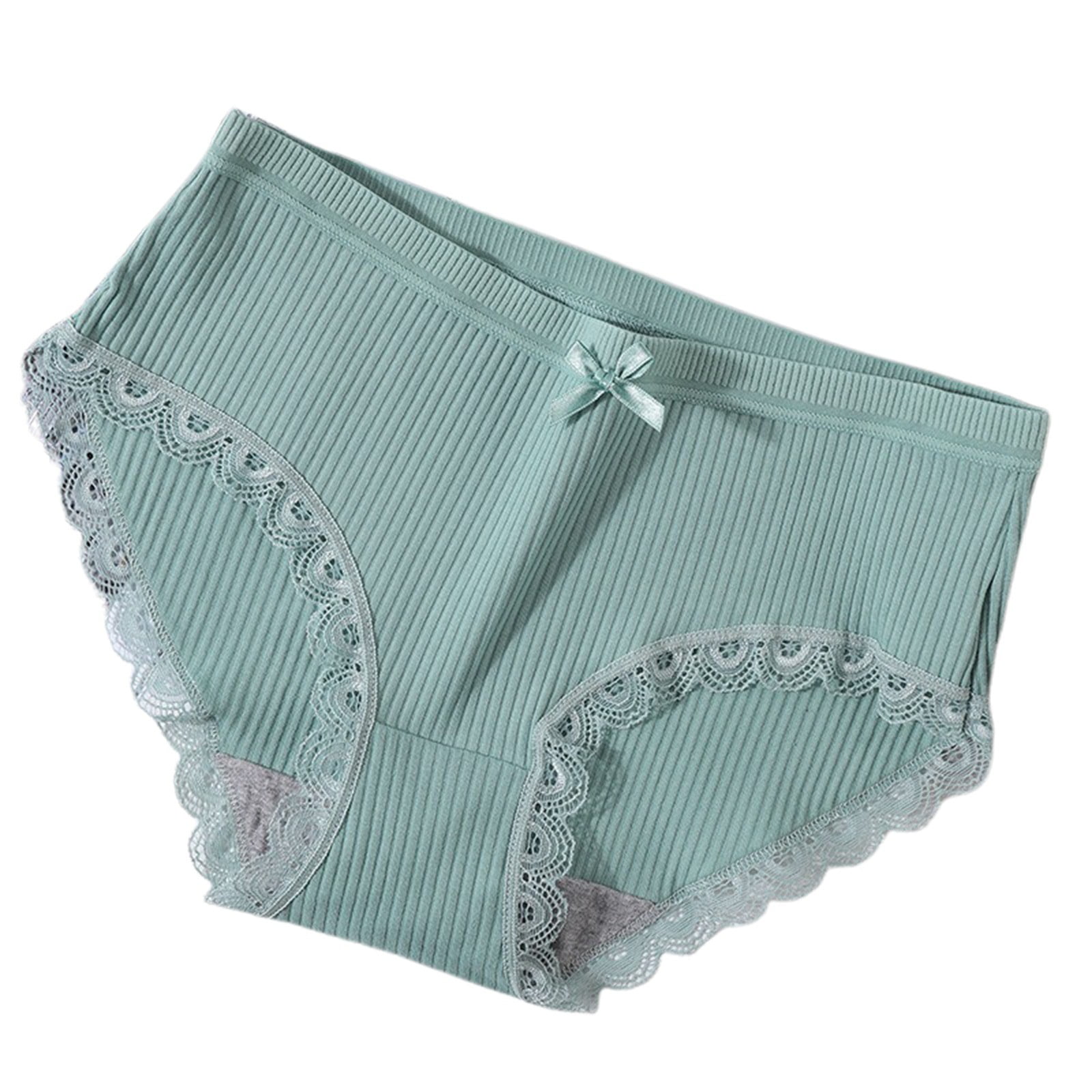 3 Packs Womens Underwear Threaded Threaded Mid Rise Briefs Panties for ...