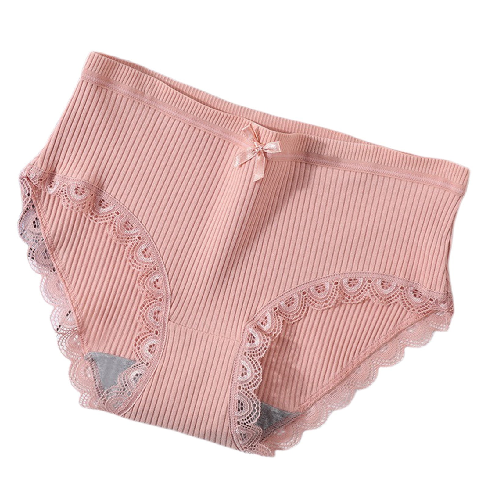 3 Packs Womens Underwear Threaded Threaded Mid Rise Briefs Panties for ...