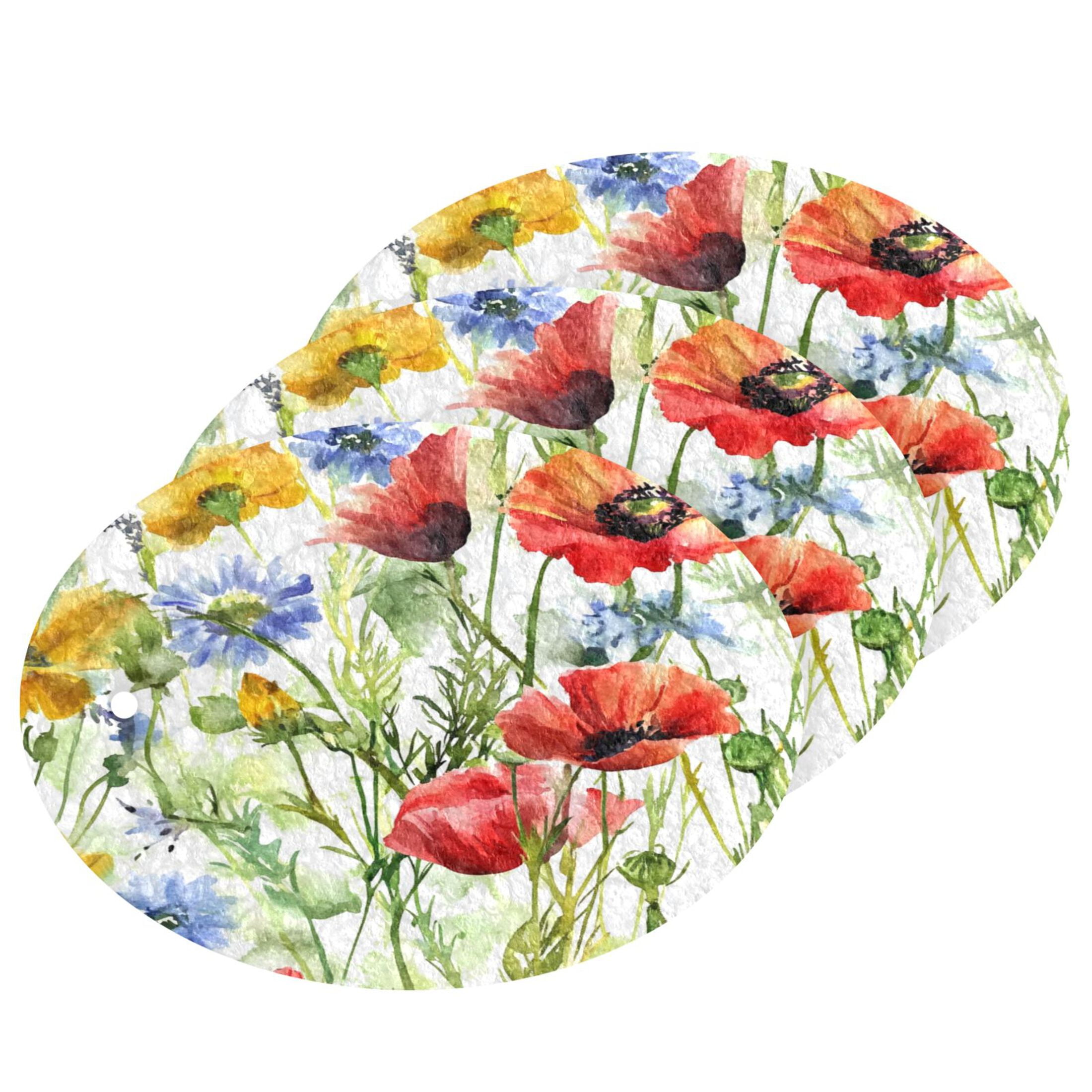 3 Packs Of Wood Pulp Cotton Dishwashing Sponge 3.54x2.56 Inch ...