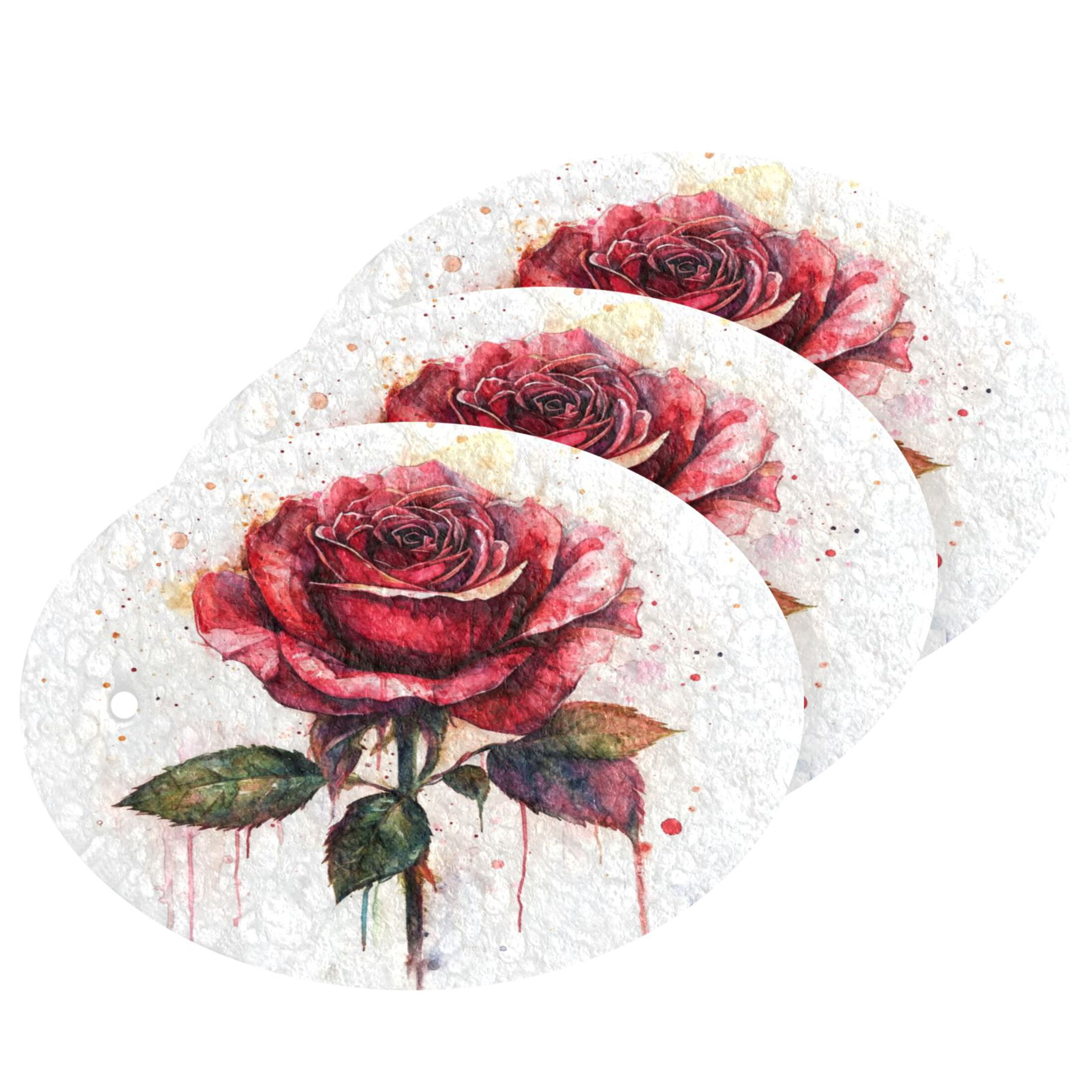 3 Packs Of Wood Pulp Cotton Dishwashing Sponge 3.54x2.56 Inch ...