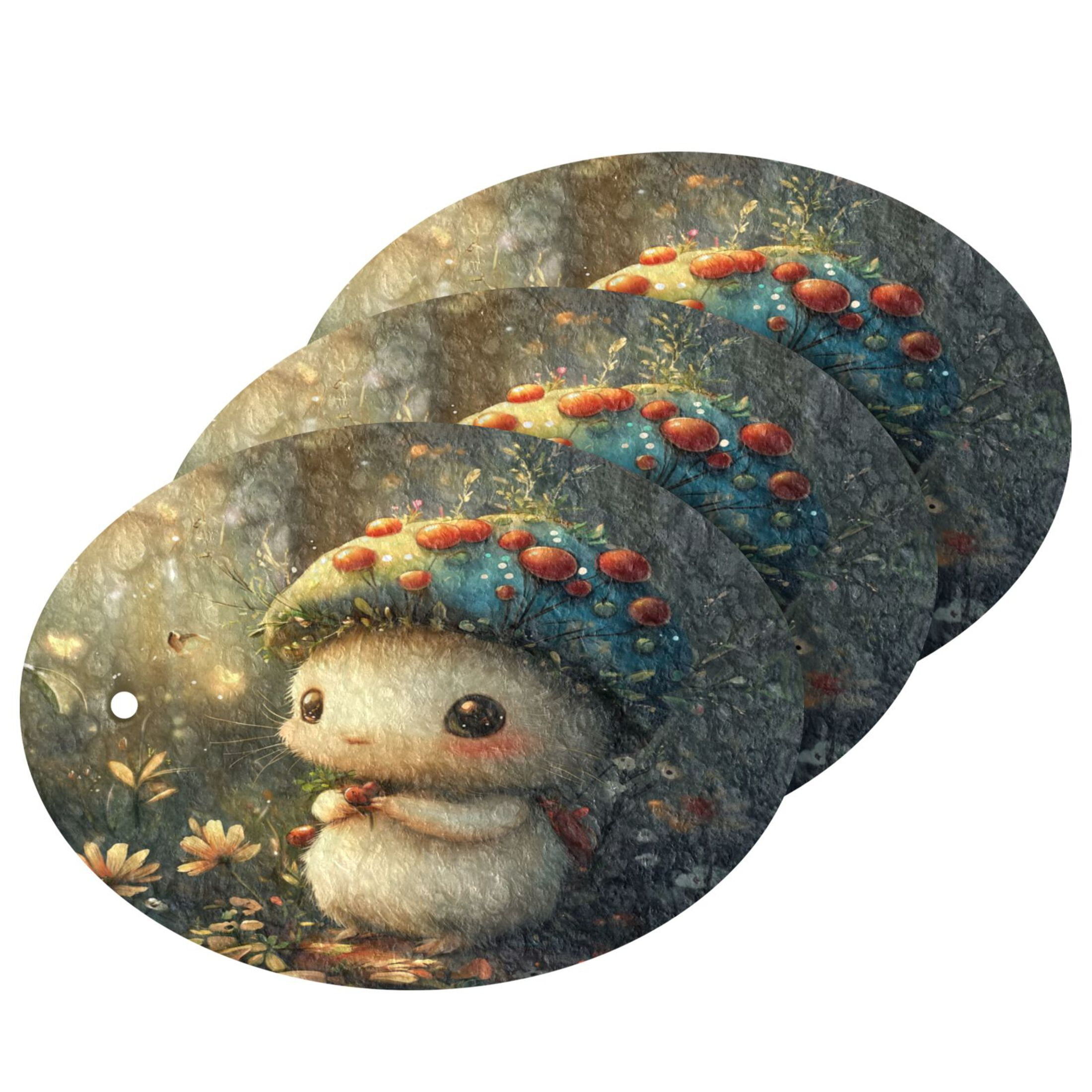 3 Packs Of Wood Pulp Cotton Dishwashing Sponge 3.54x2.56 Inch ...