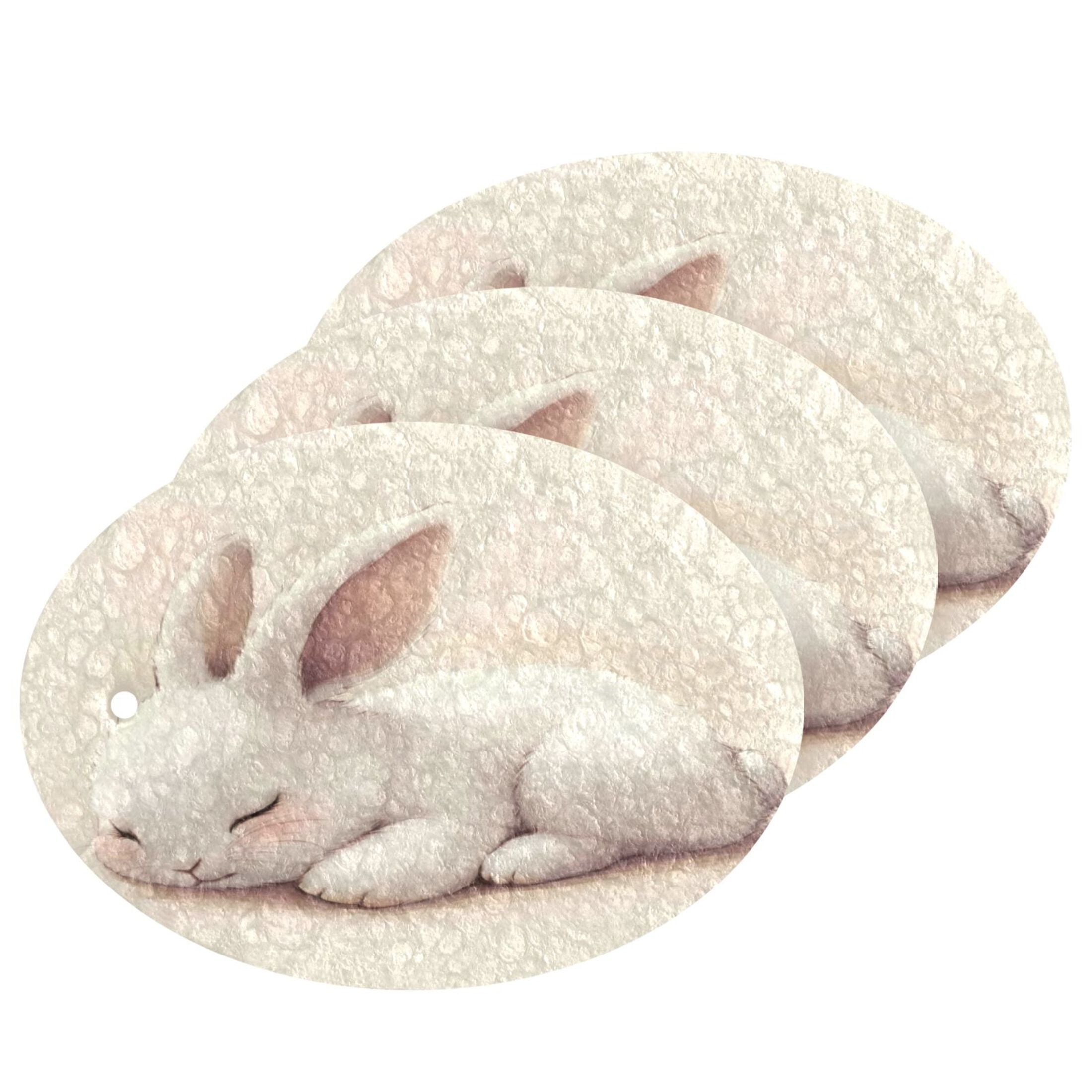 3 Packs Of Wood Pulp Cotton Dishwashing Sponge 3.54x2.56 Inch ...