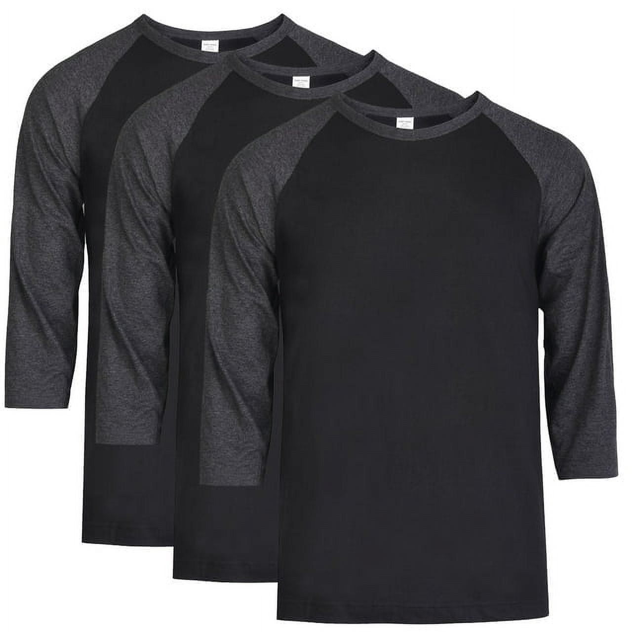 3 Packs of TheLovely Men's 3/4 Sleeve Crew Neck Raglan Jersey Baseball ...