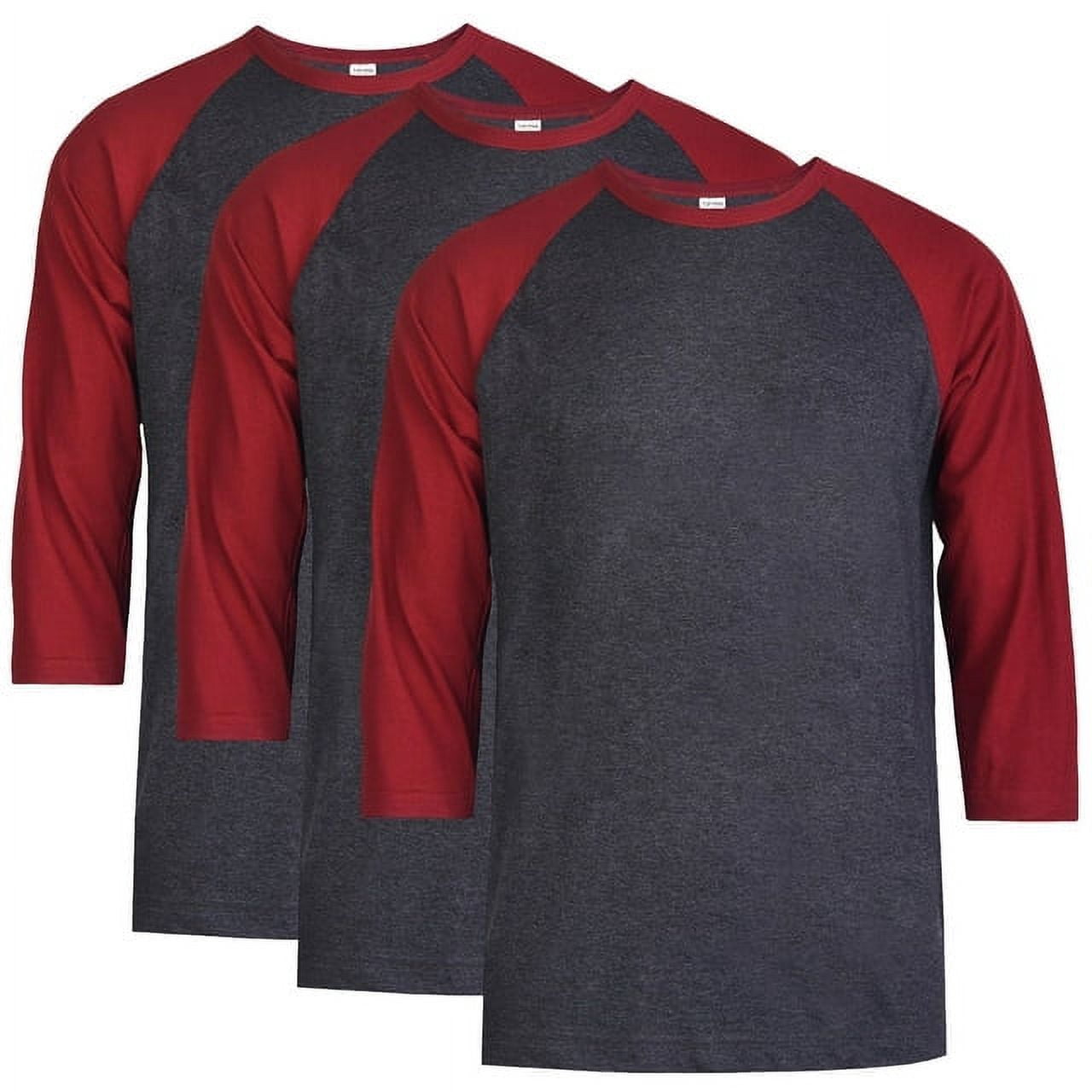 3 Packs of TheLovely Men's 3/4 Sleeve Crew Neck Raglan Jersey Baseball ...