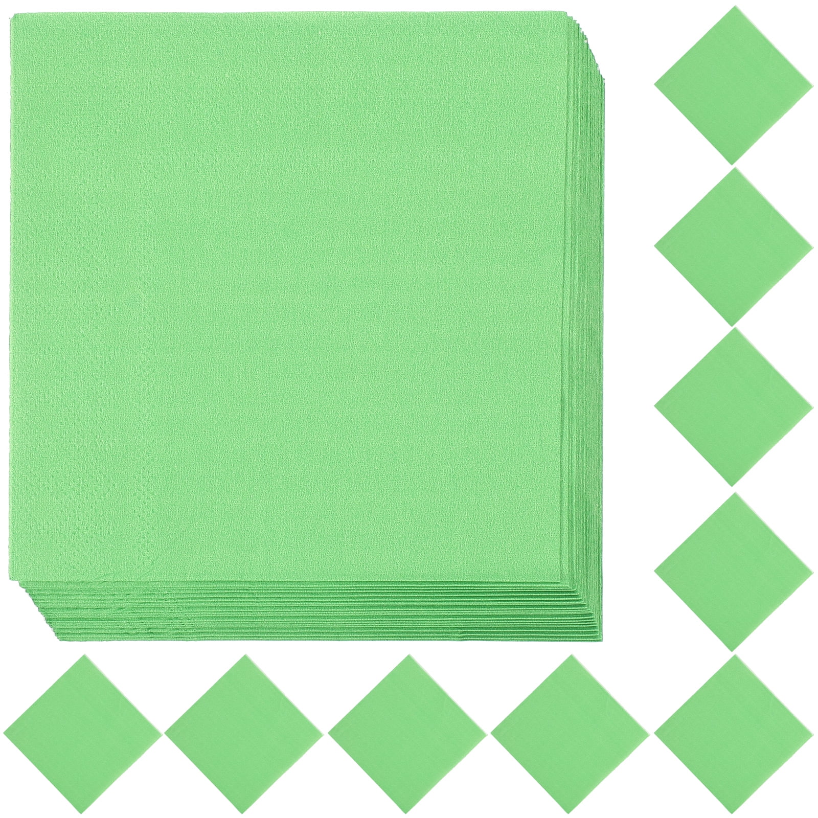 3 Packs Tissue Paper Disposable Napkins Green Paper Party Accessories ...