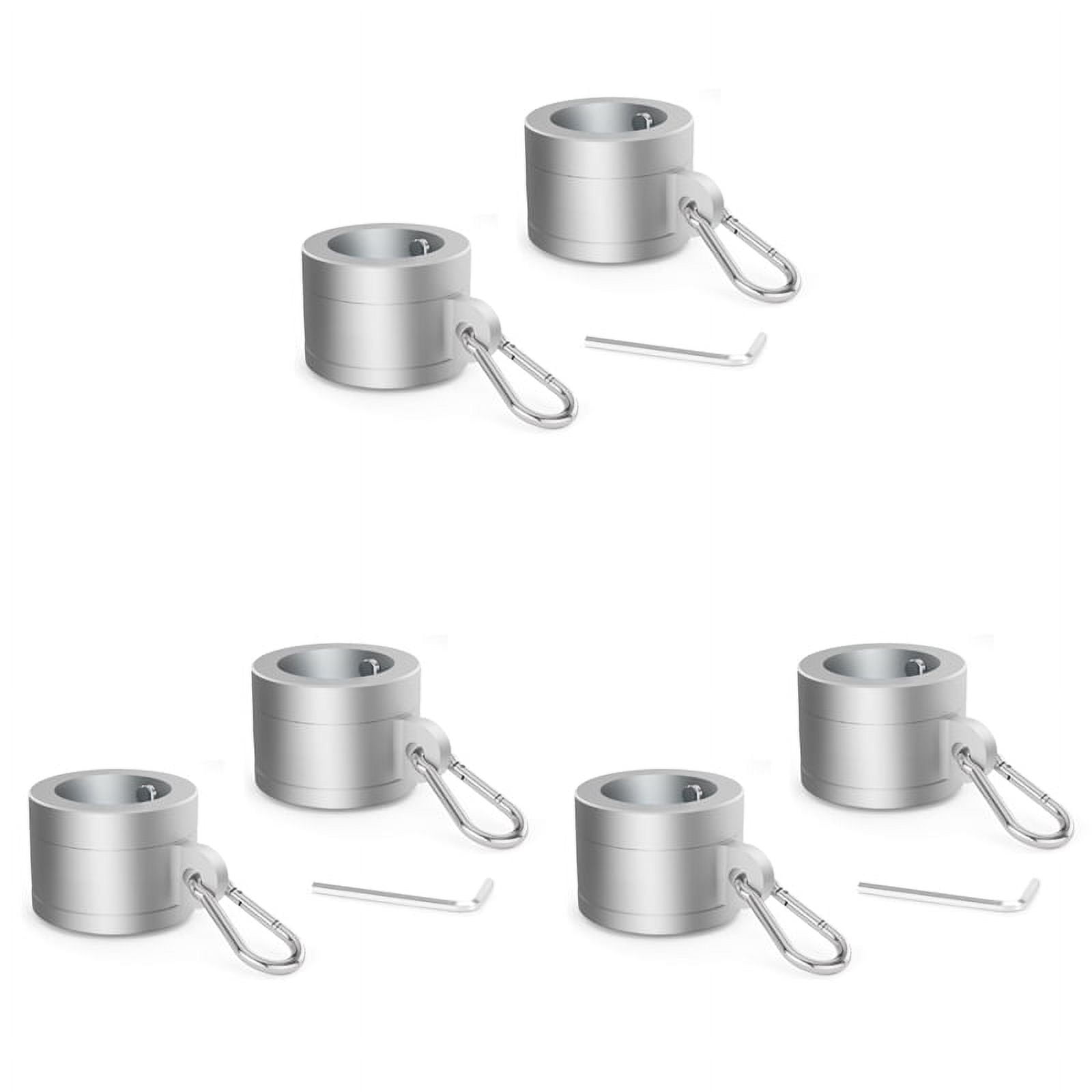 3 Pair Aluminum Alloy Flag Pole Rings 1In, 360 Degree Rotating Flag ...