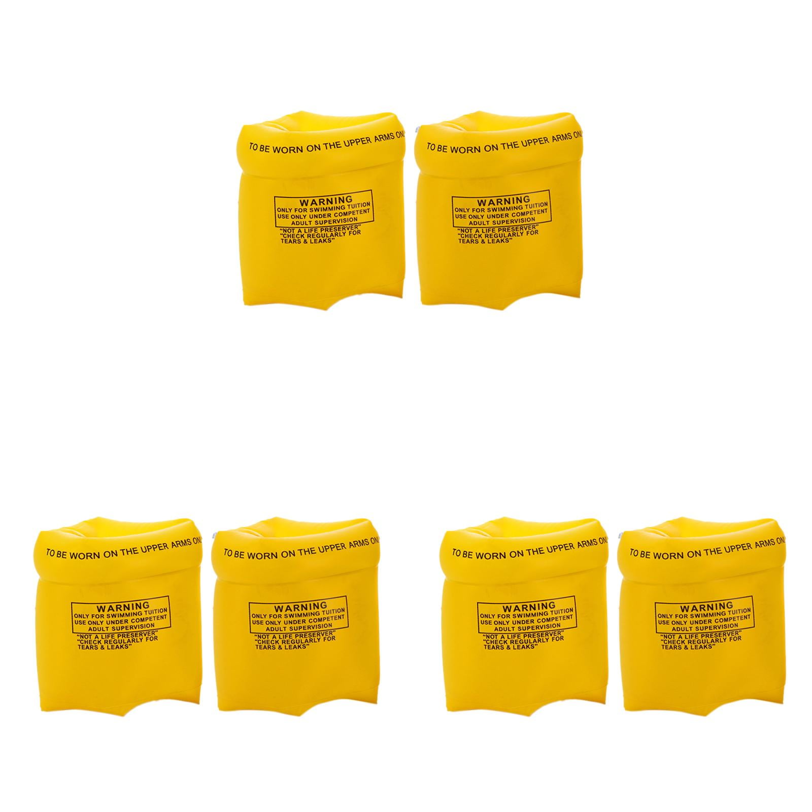 3 Pair Arm Floaties for Kids & Adults - Thick Swim Arm Bands for Pool ...