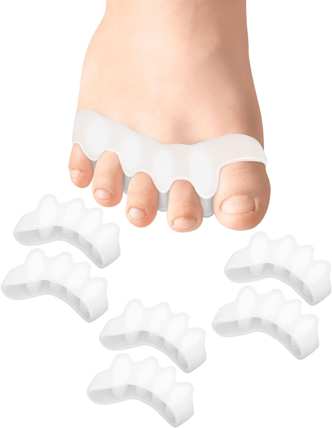 3 Pair Child Toe Spacers Soft Gel Toe Separators for Feet Children to ...