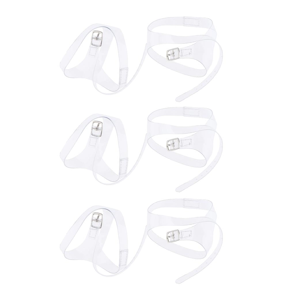 3 Pair Clear Invisible High Heel Loose Shoe Straps Band for Platform ...