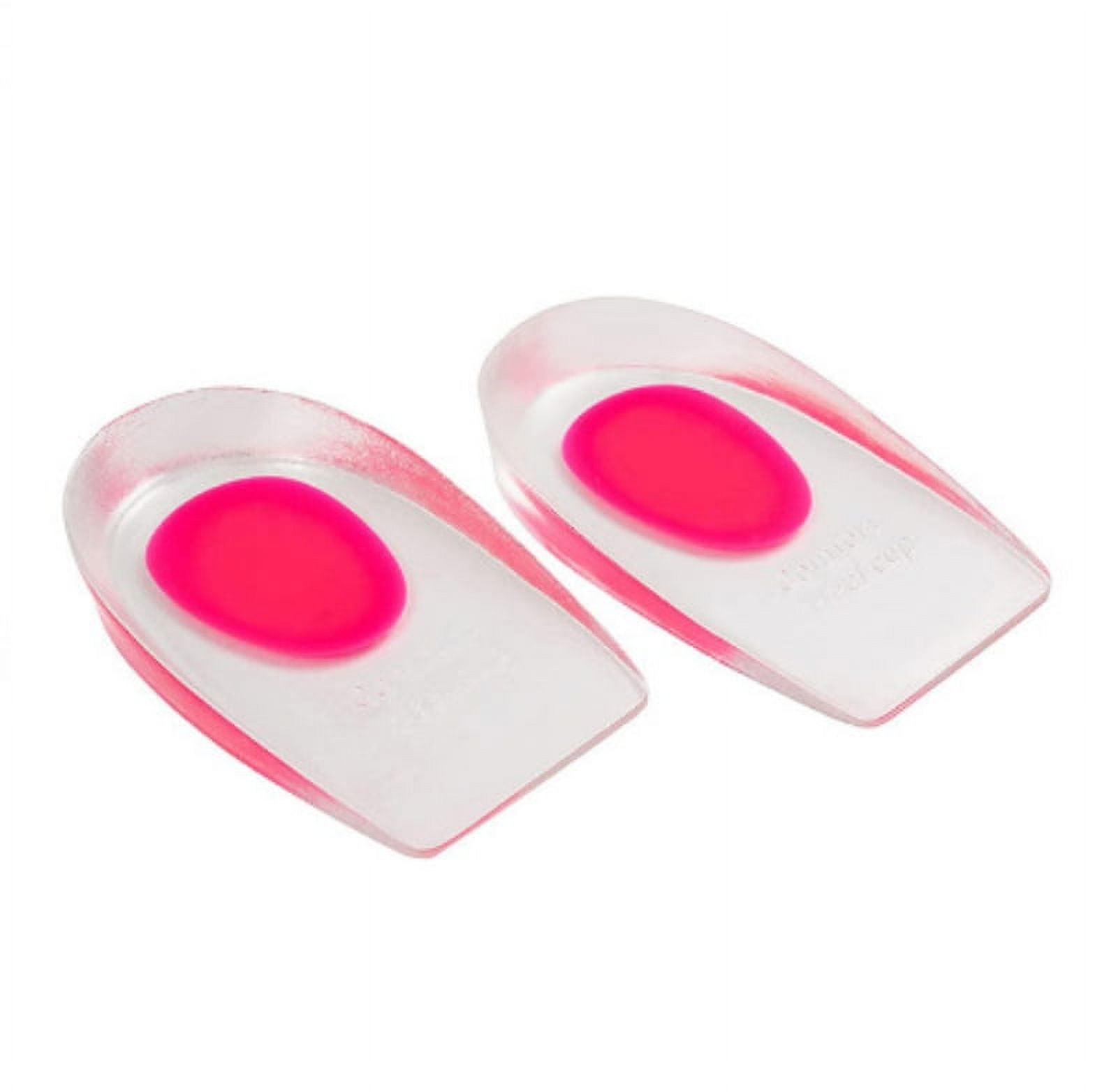 3 Pair Gel Heel Cups Plantar Fasciitis Inserts - Silicone Gel Heel Pads ...